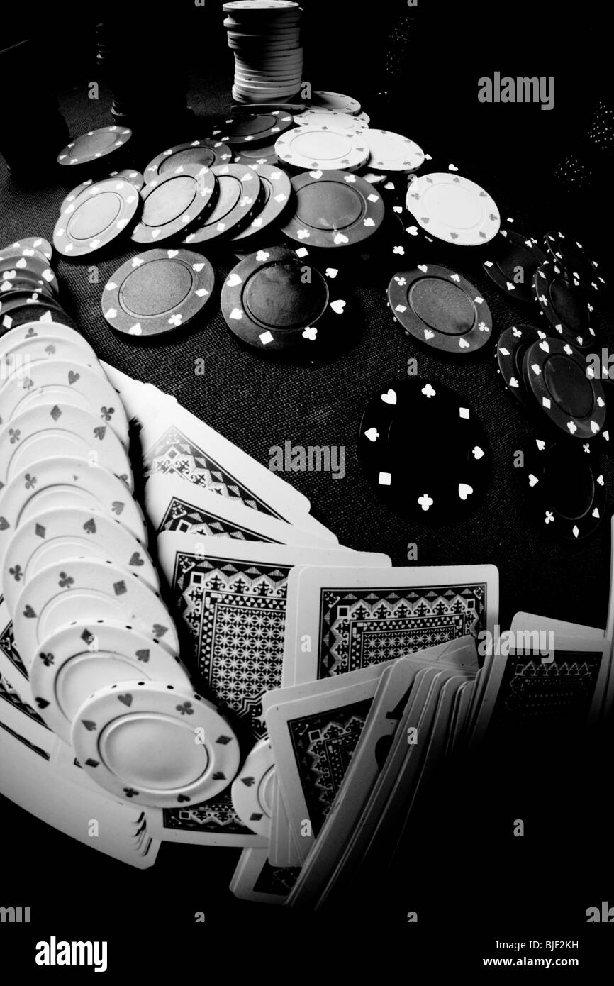 Poker game winner Black and White Stock Photos & Images - Alamy