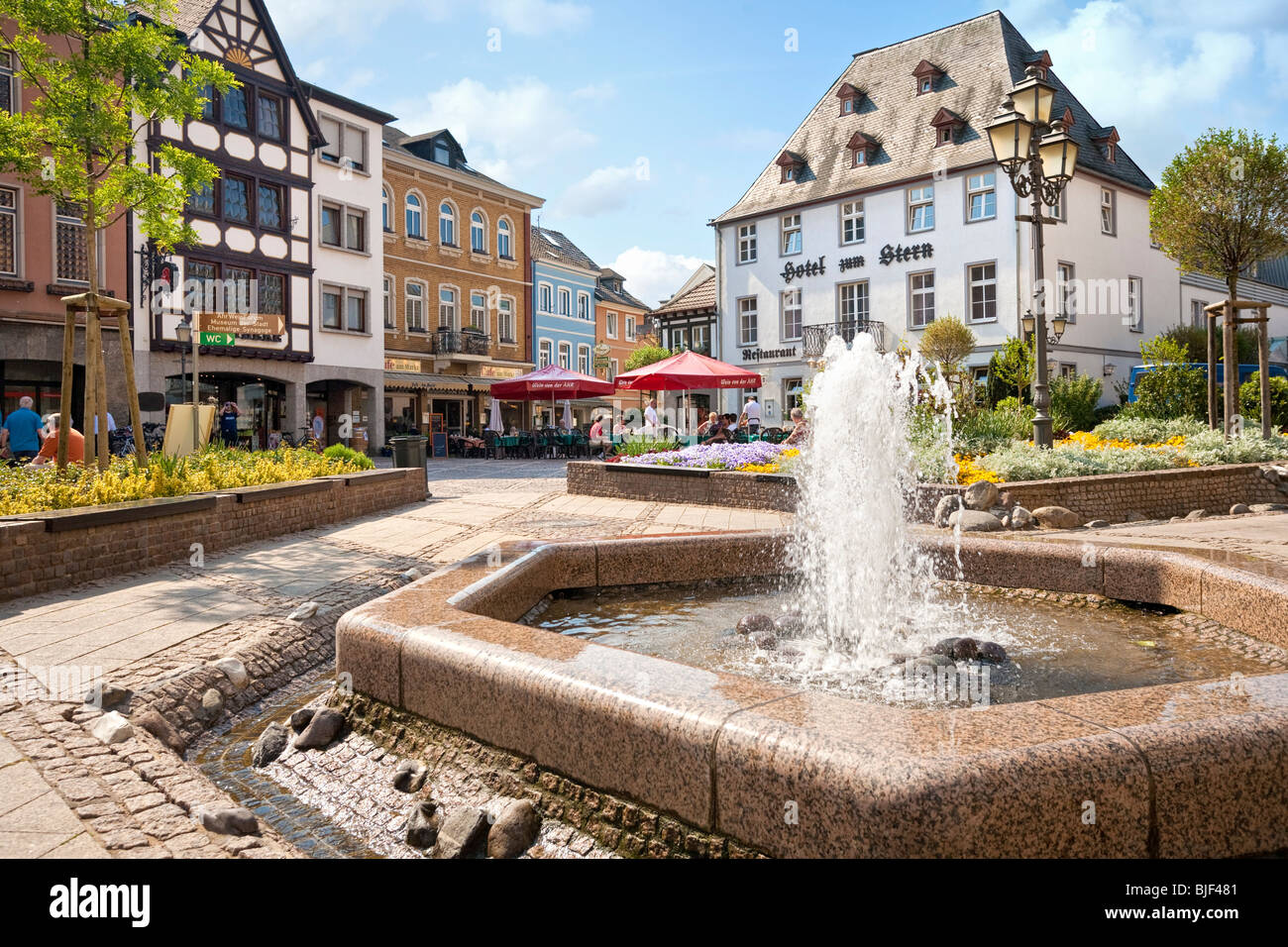 Ahrweiler, Germany - town square Stock Photo - Alamy