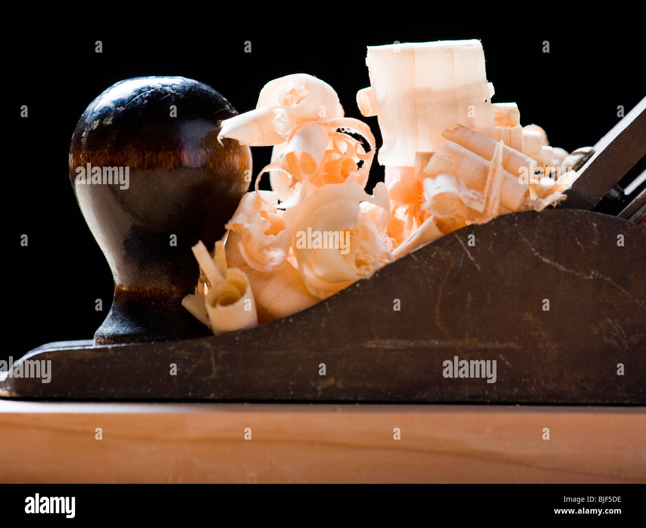 bench plane woodworking tool Stock Photo - Alamy