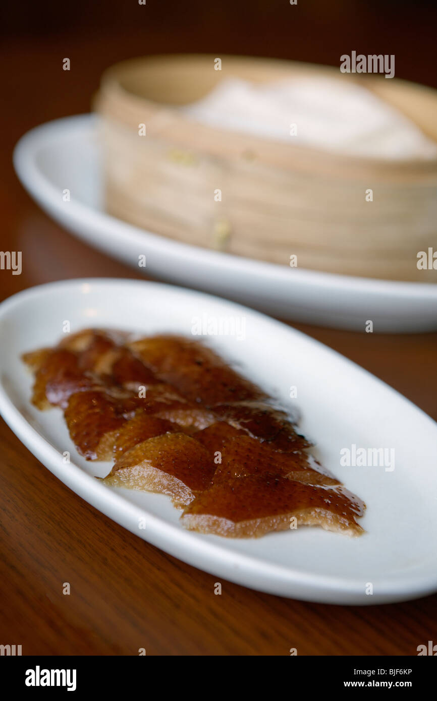 Beijing duck at Made In China restaurant, Beijing, China Stock Photo ...