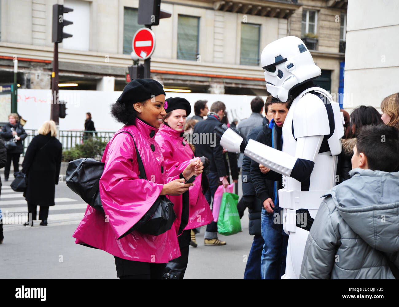 Paris, France - Funny street scene Stock Photo - Alamy