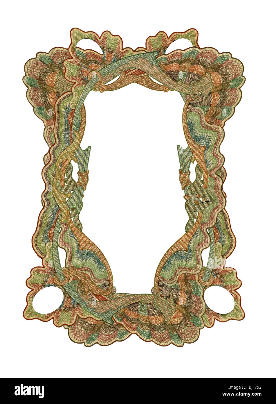 Luxuriously illustrated old colored victorian frame Stock Photo - Alamy