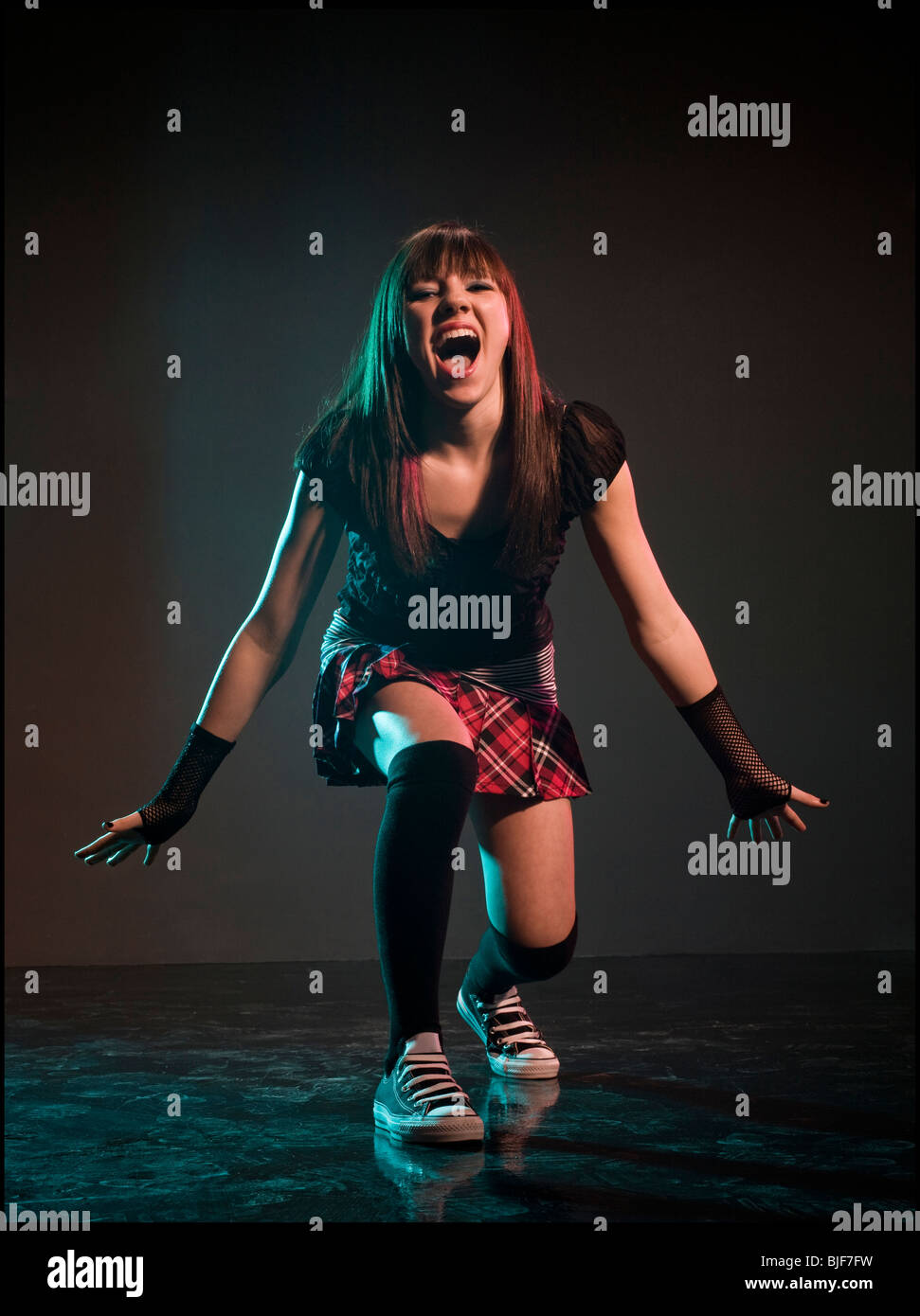 punk rock girl Stock Photo - Alamy