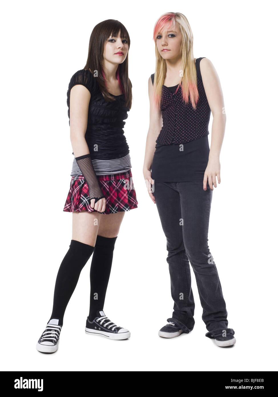 two rocker girls Stock Photo - Alamy