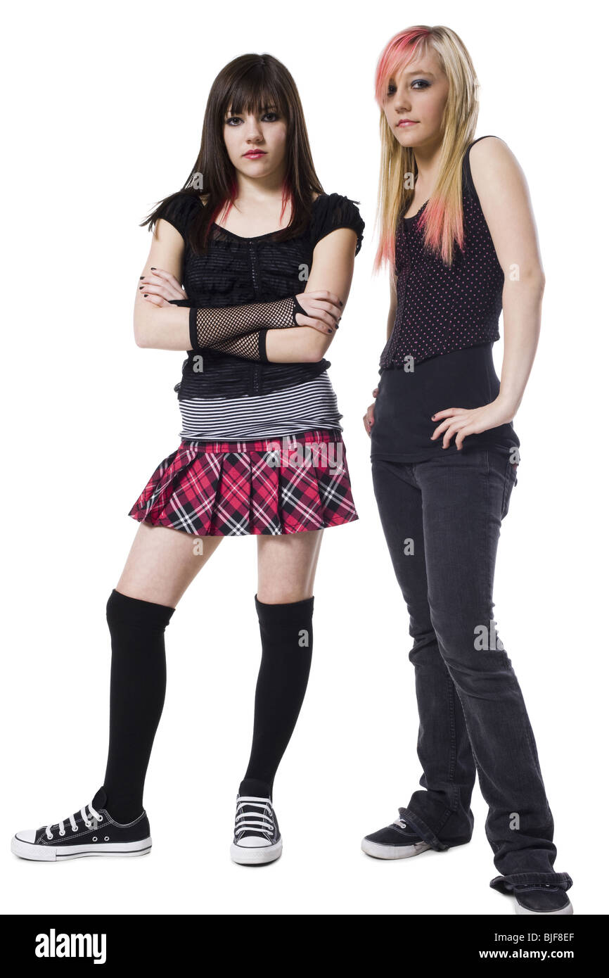 two rocker girls Stock Photo - Alamy