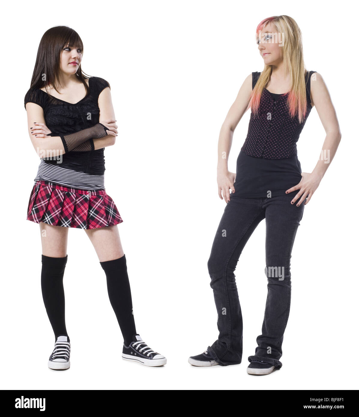 two rocker girls Stock Photo - Alamy