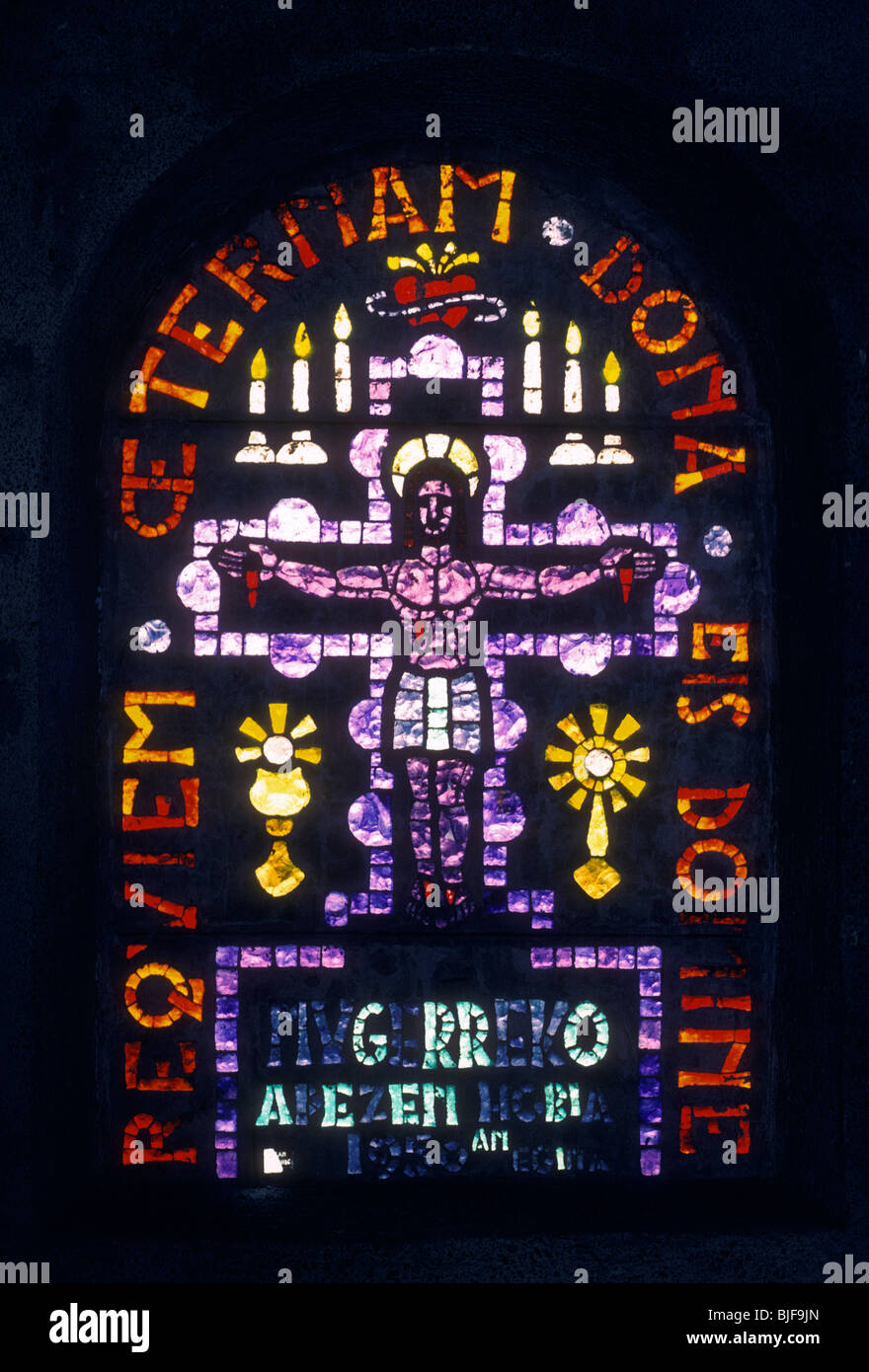 stained glass window, stained glass, Jesus Christ, parish church ...