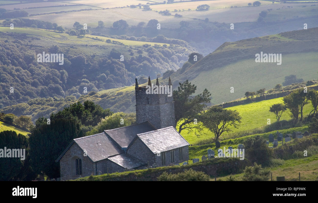 countisbury common church, Exmoor Stock Photo - Alamy