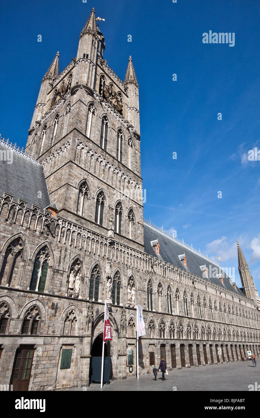 Cloth Hall Markt Square Ypres Ieper Belgium Stock Photo - Alamy