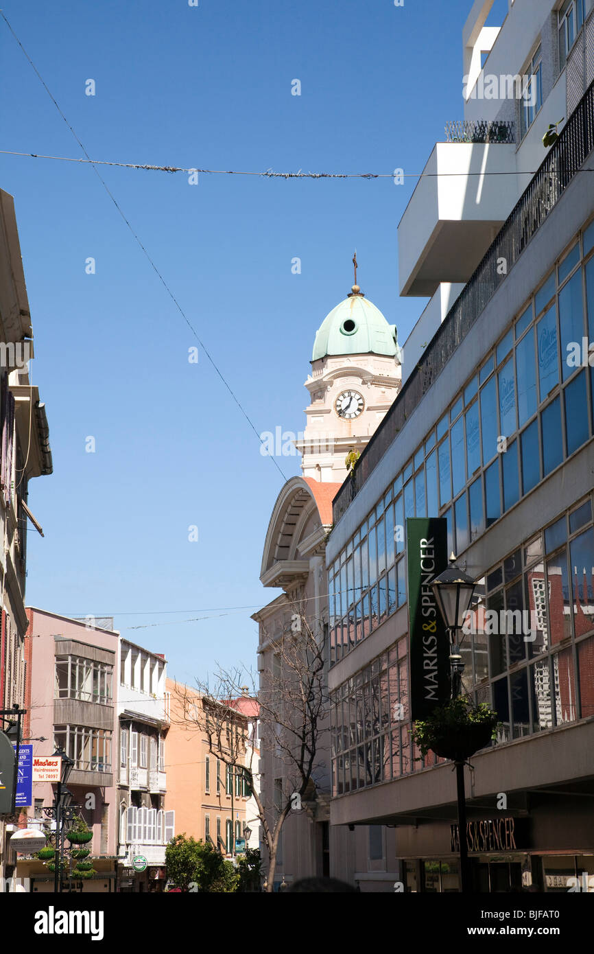 Main street gibraltar shops hi-res stock photography and images - Alamy
