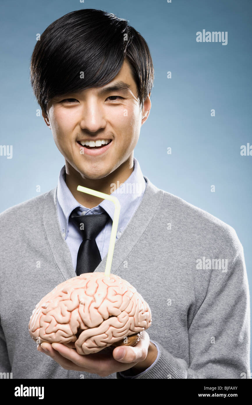 Brain front view man hi-res stock photography and images - Alamy