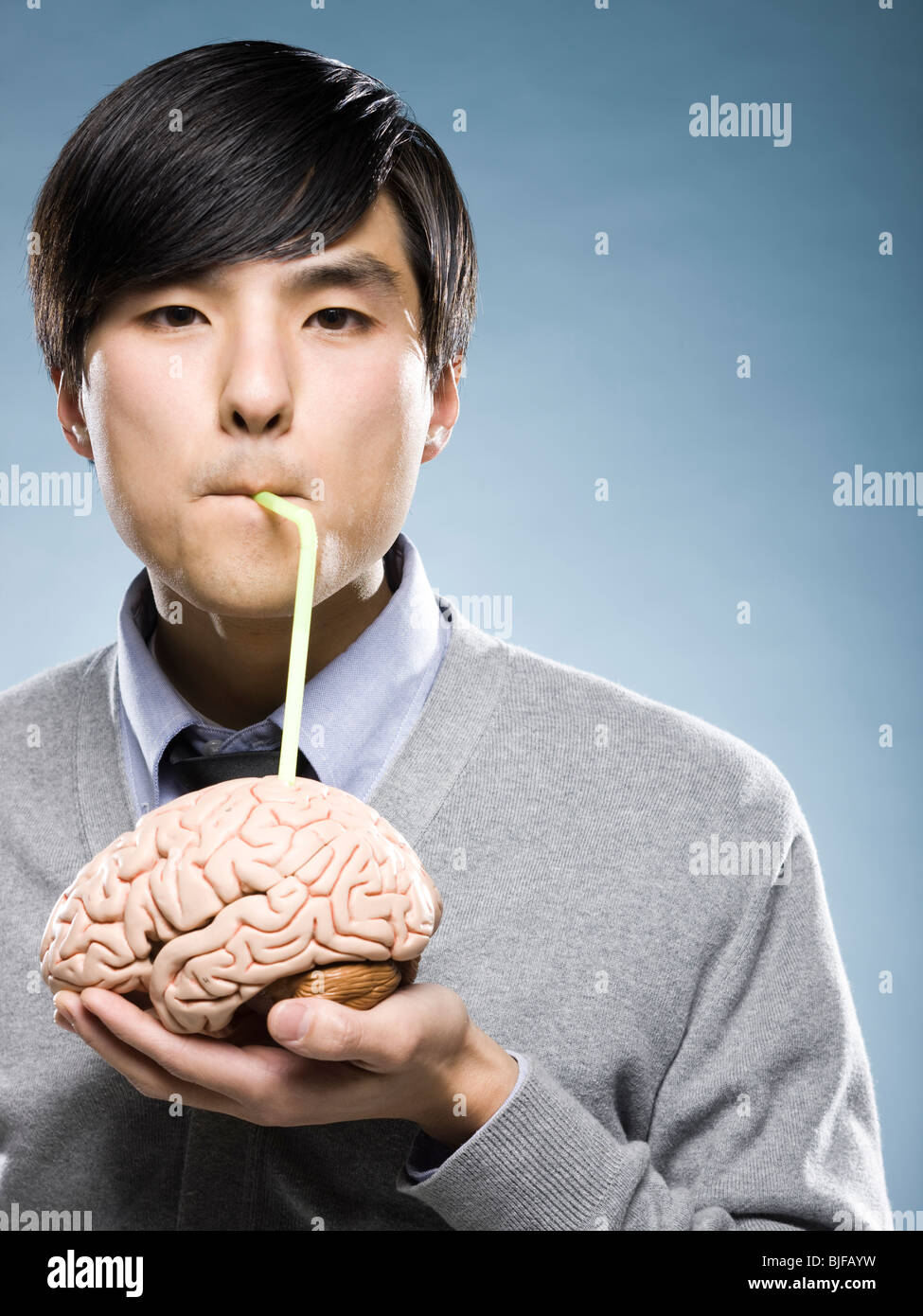 Brain front view man hi-res stock photography and images - Alamy