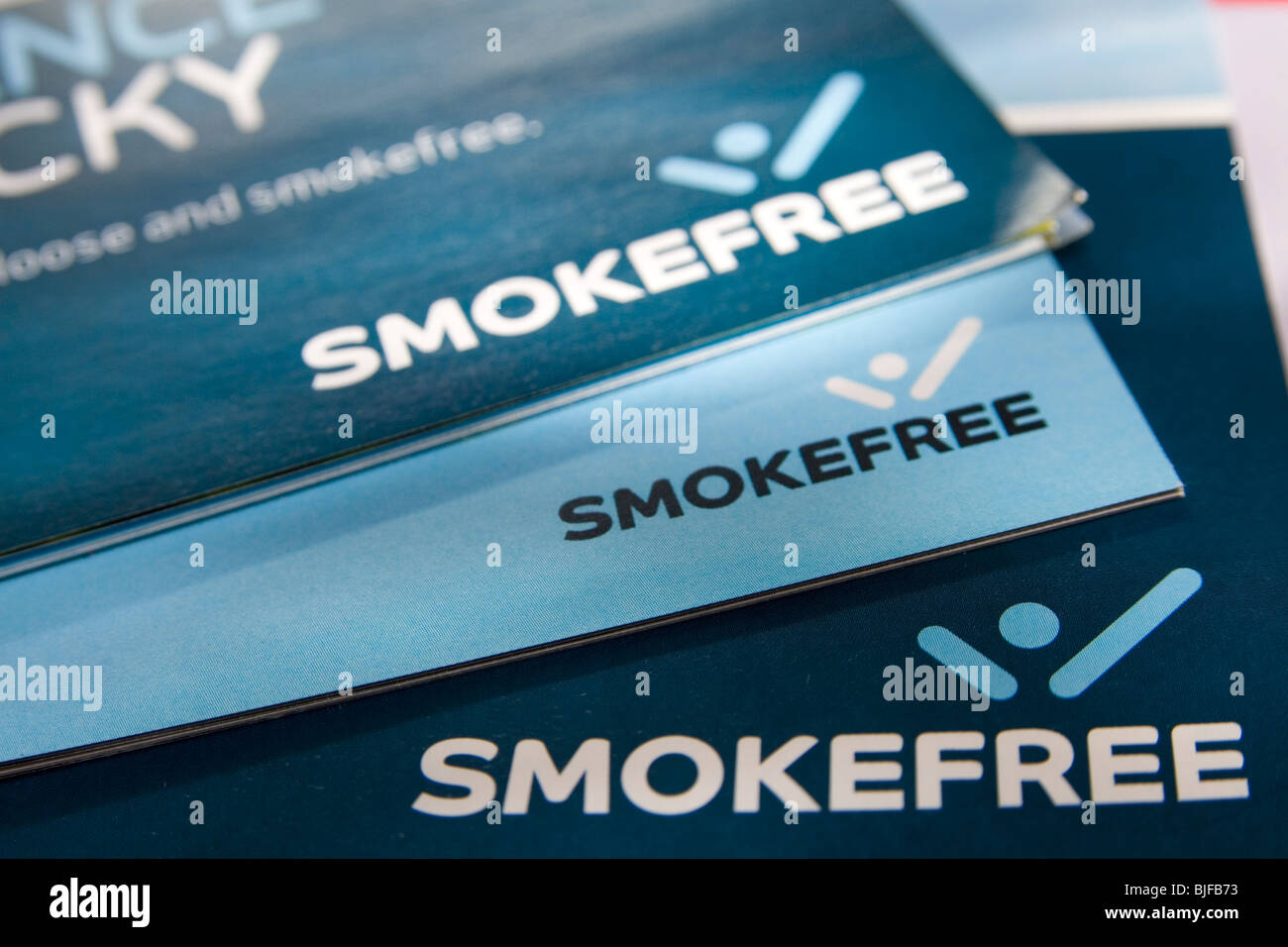 NHS Smoke Free Campaign booklets Stock Photo - Alamy
