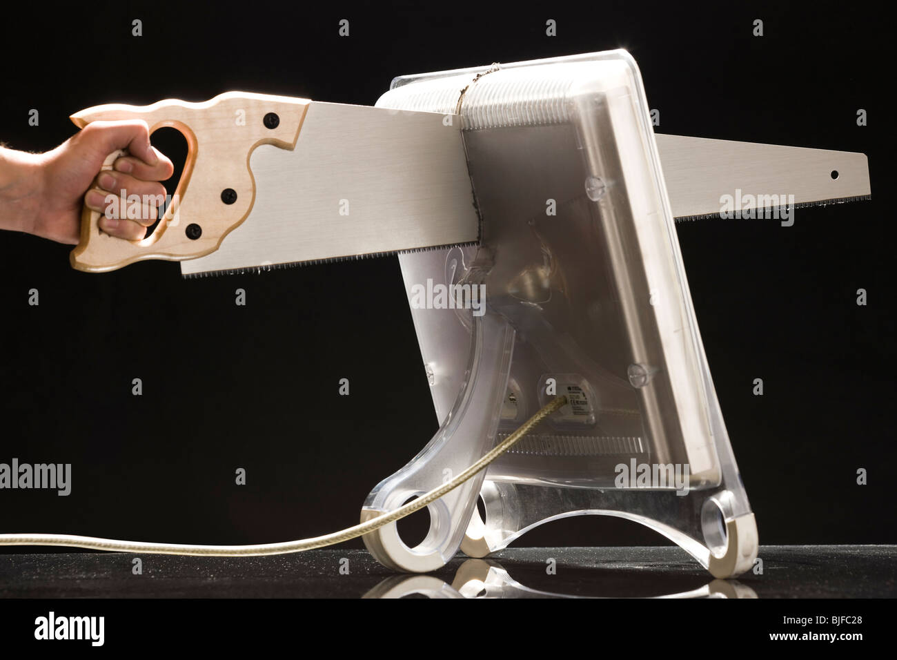 Two person saw hi-res stock photography and images - Alamy