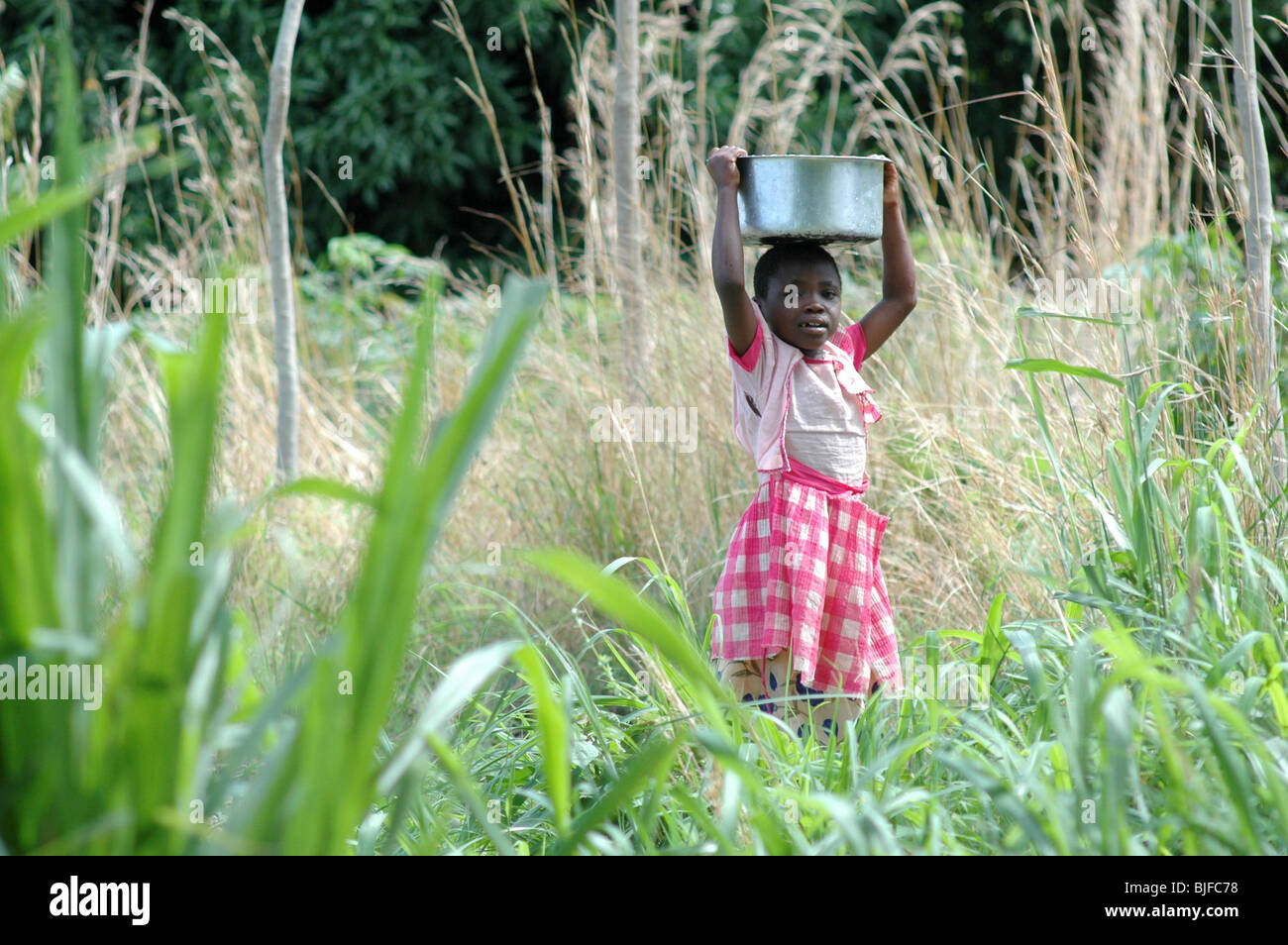 Girl Carry Water On Head High Resolution Stock Photography and Images ...