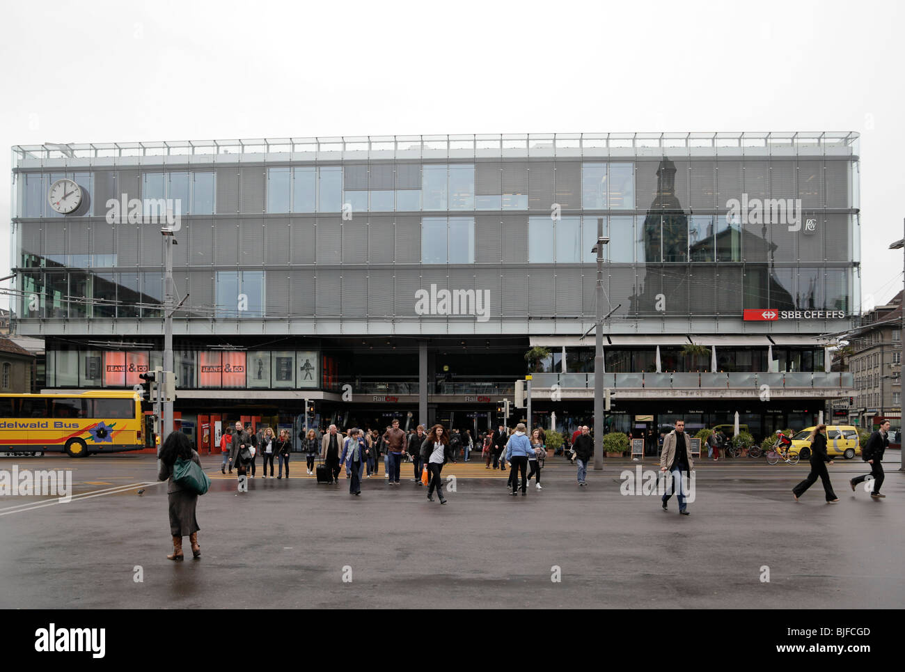 Main entrance to the train station, Bern, Switzerland. Charles Lupica ...