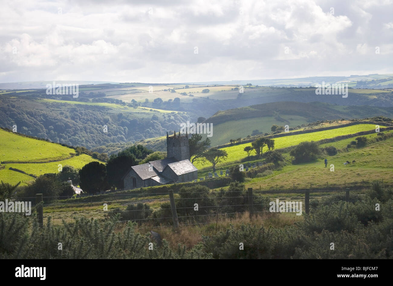 countisbury common church, Exmoor Stock Photo - Alamy