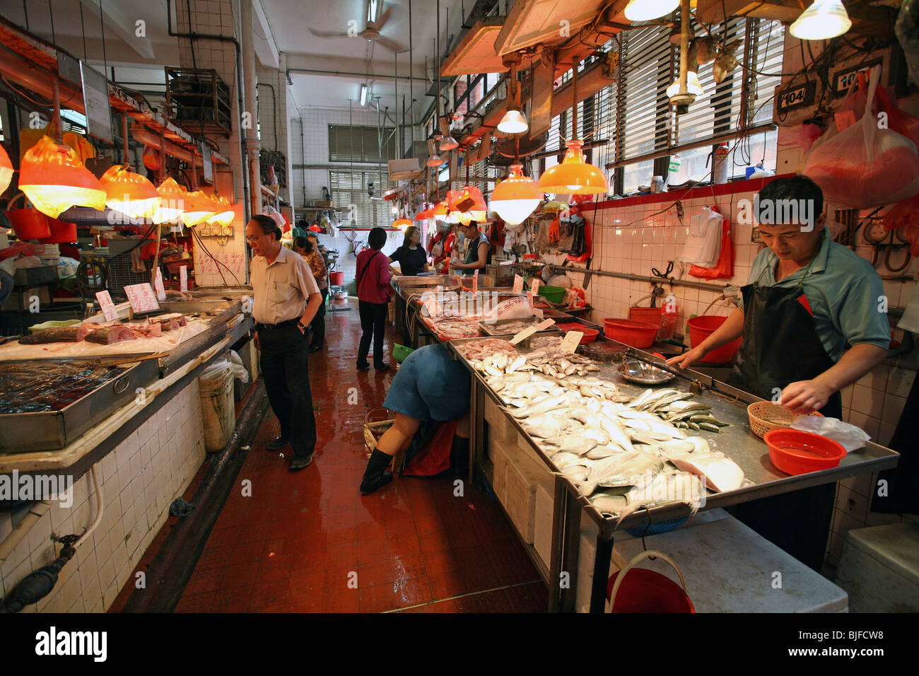 Fish trade in Macao, China Stock Photo - Alamy