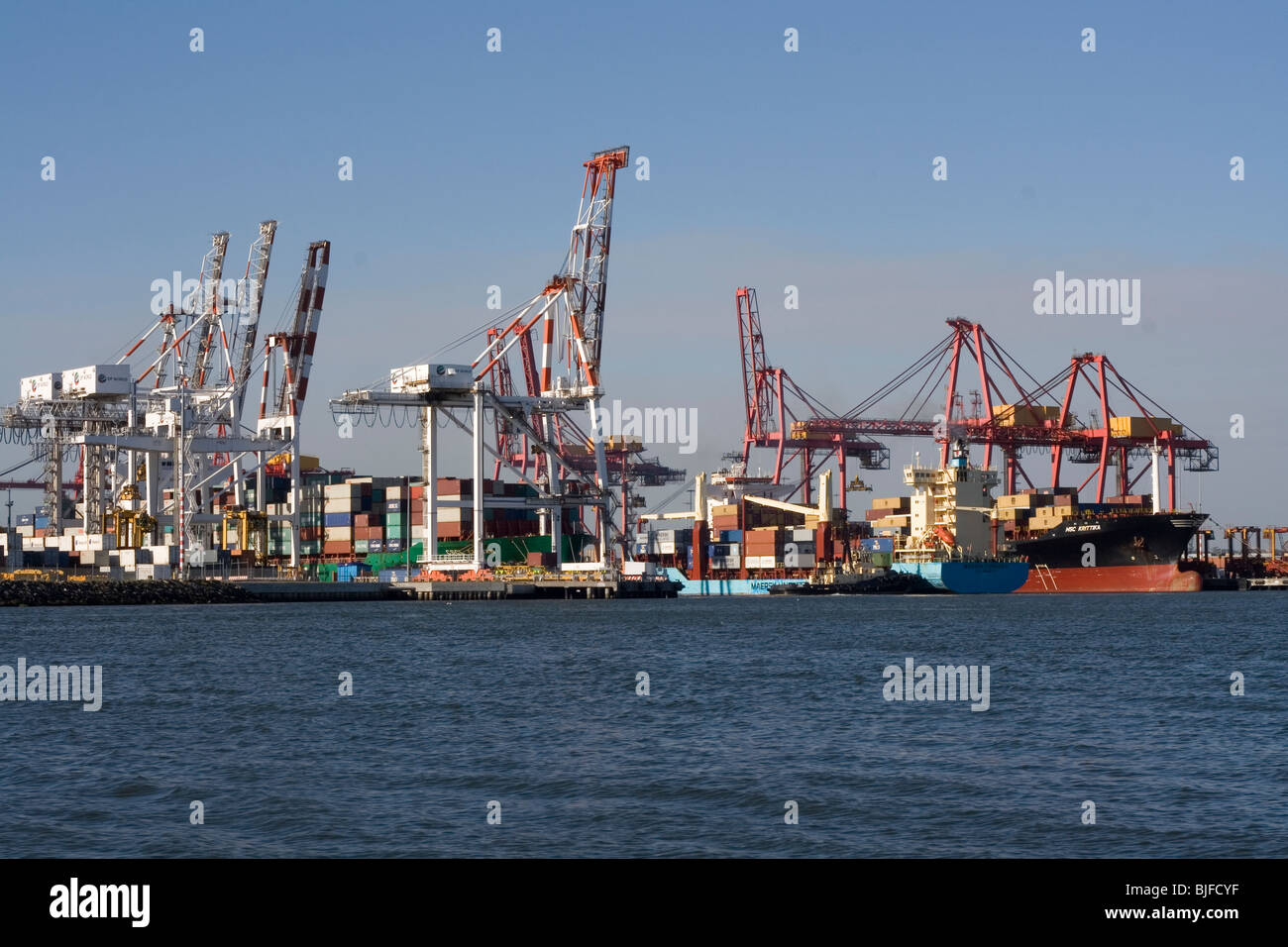 The docks at Melbourne, Australia Stock Photo - Alamy