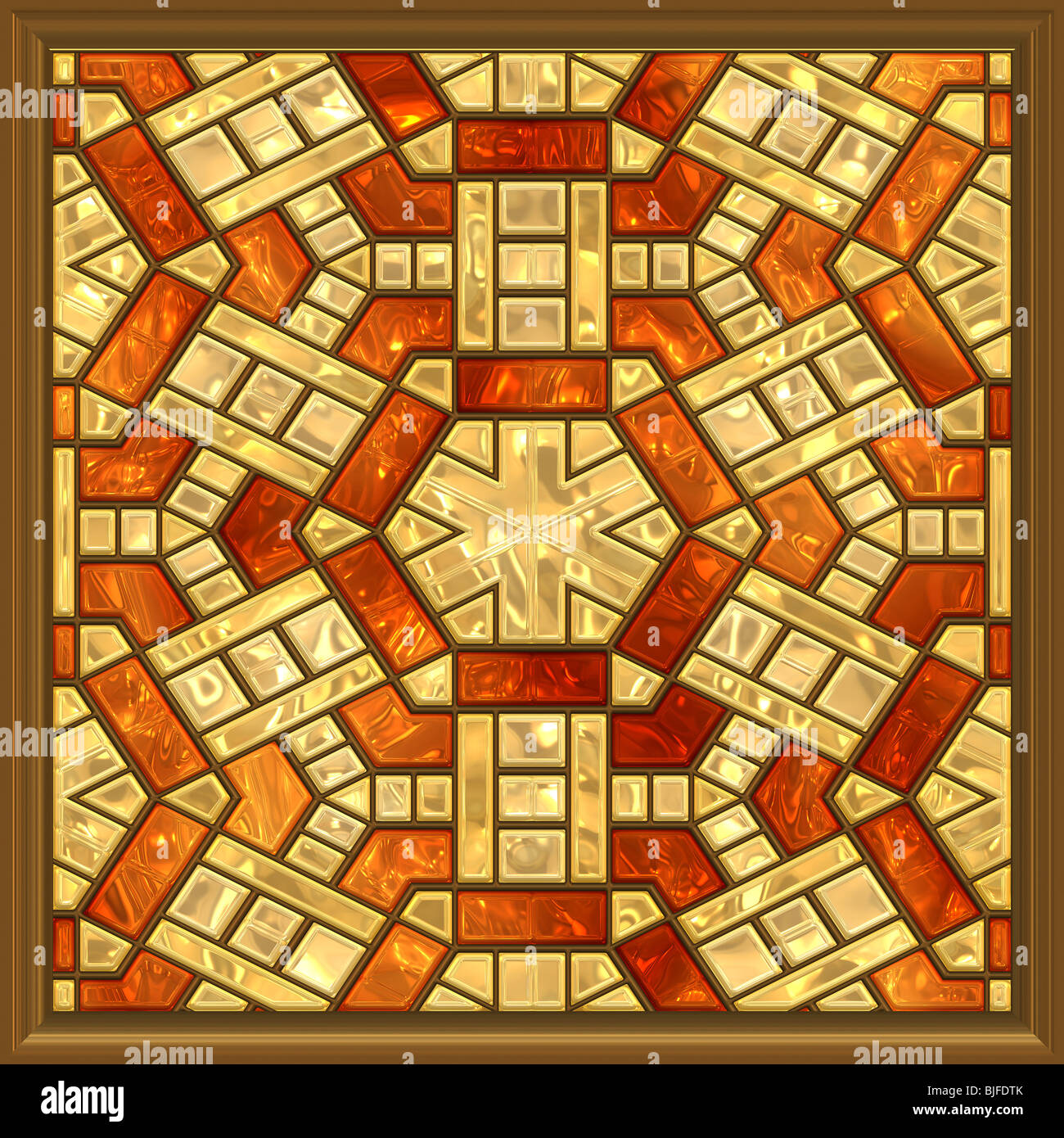 great illustration image of stained glass window Stock Photo - Alamy