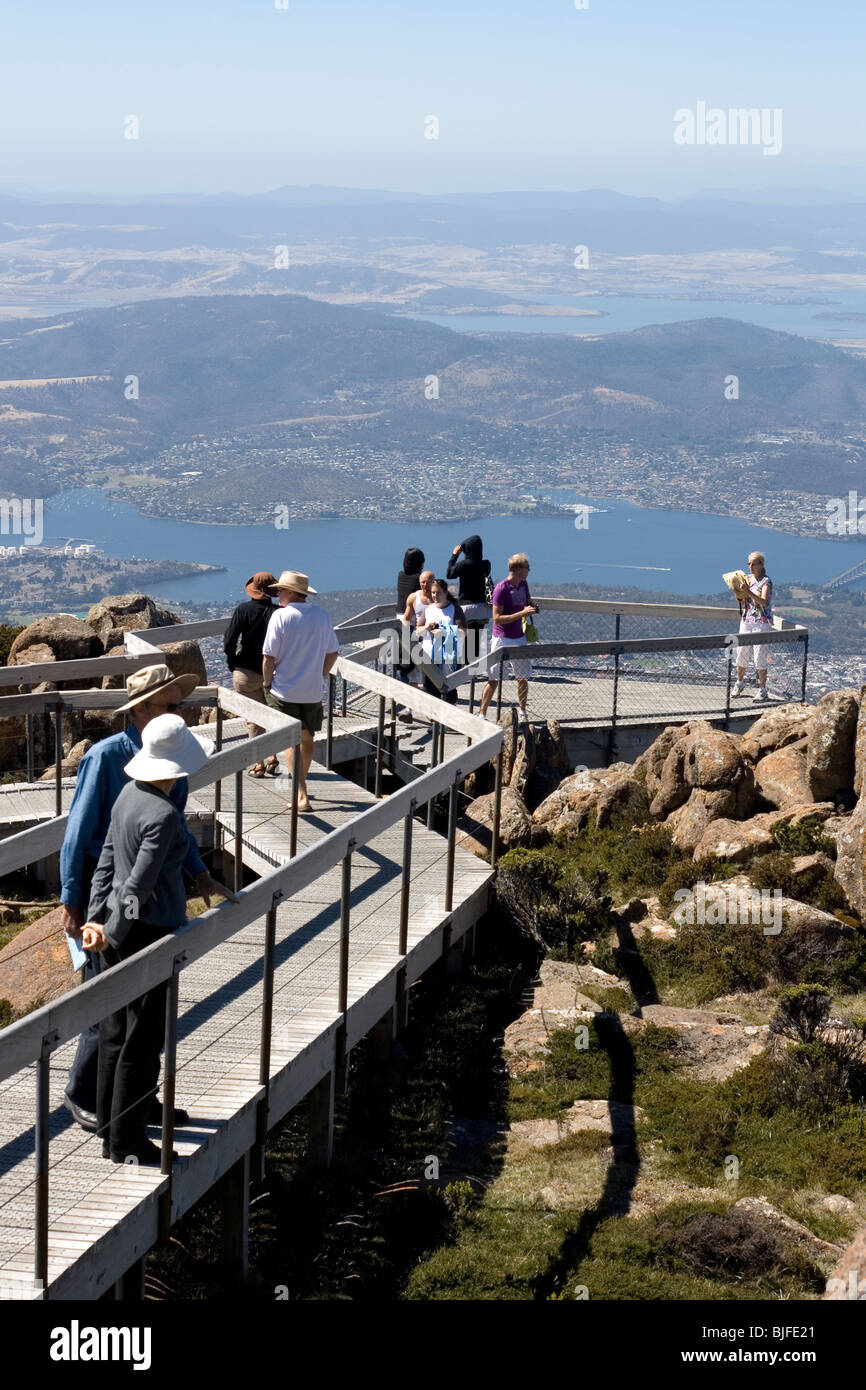 The view from Mount Wellington, Tasmania, Australia Stock Photo - Alamy