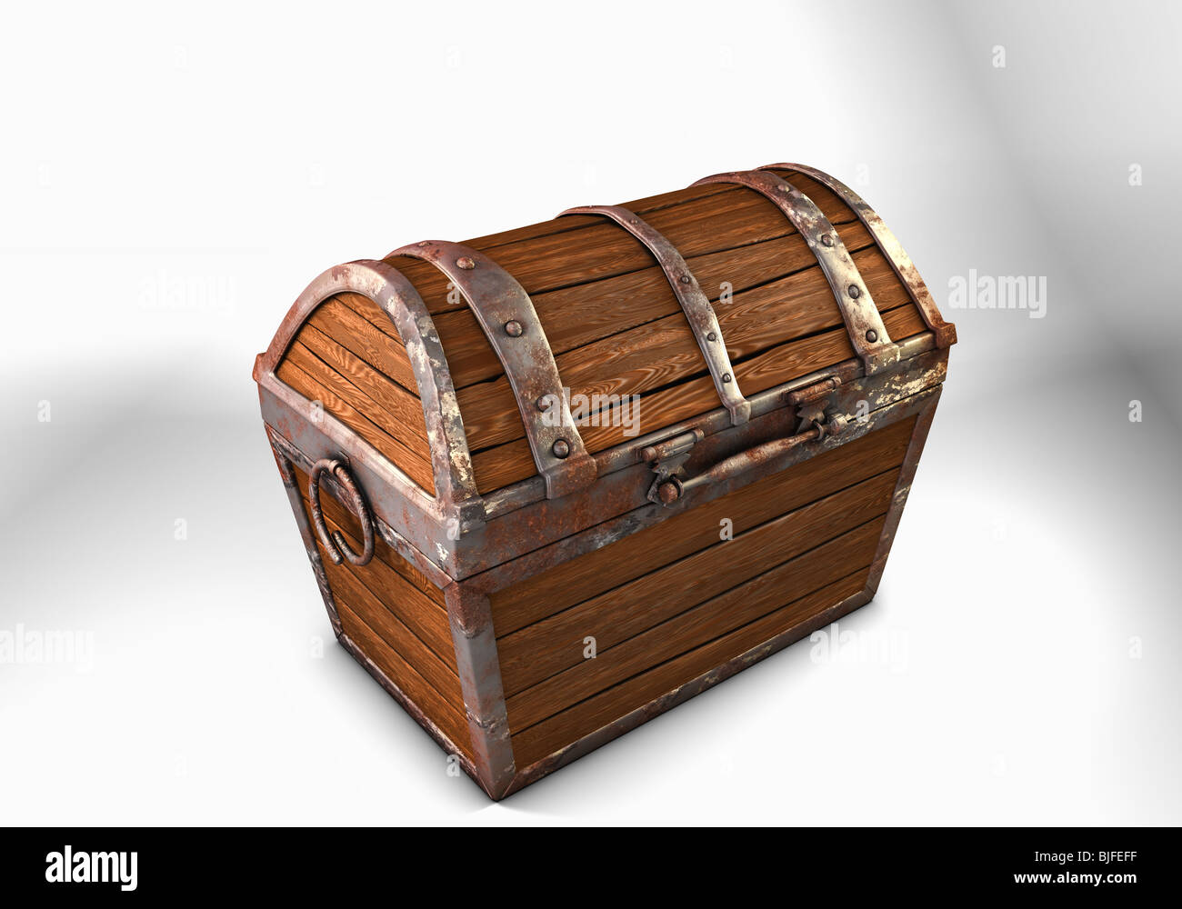 Treasure chest closed Stock Photo - Alamy