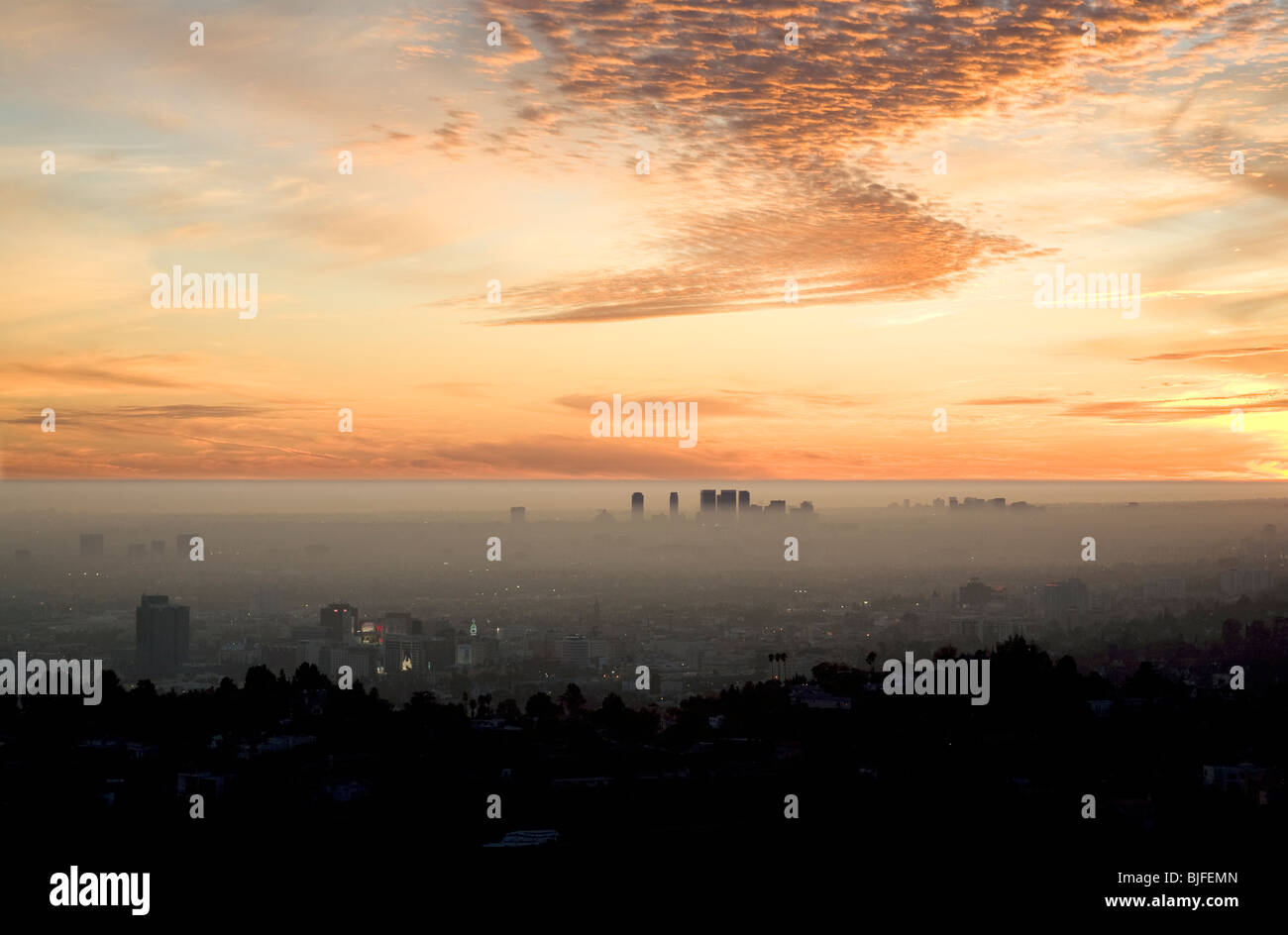 Los Angeles Sunset Smog