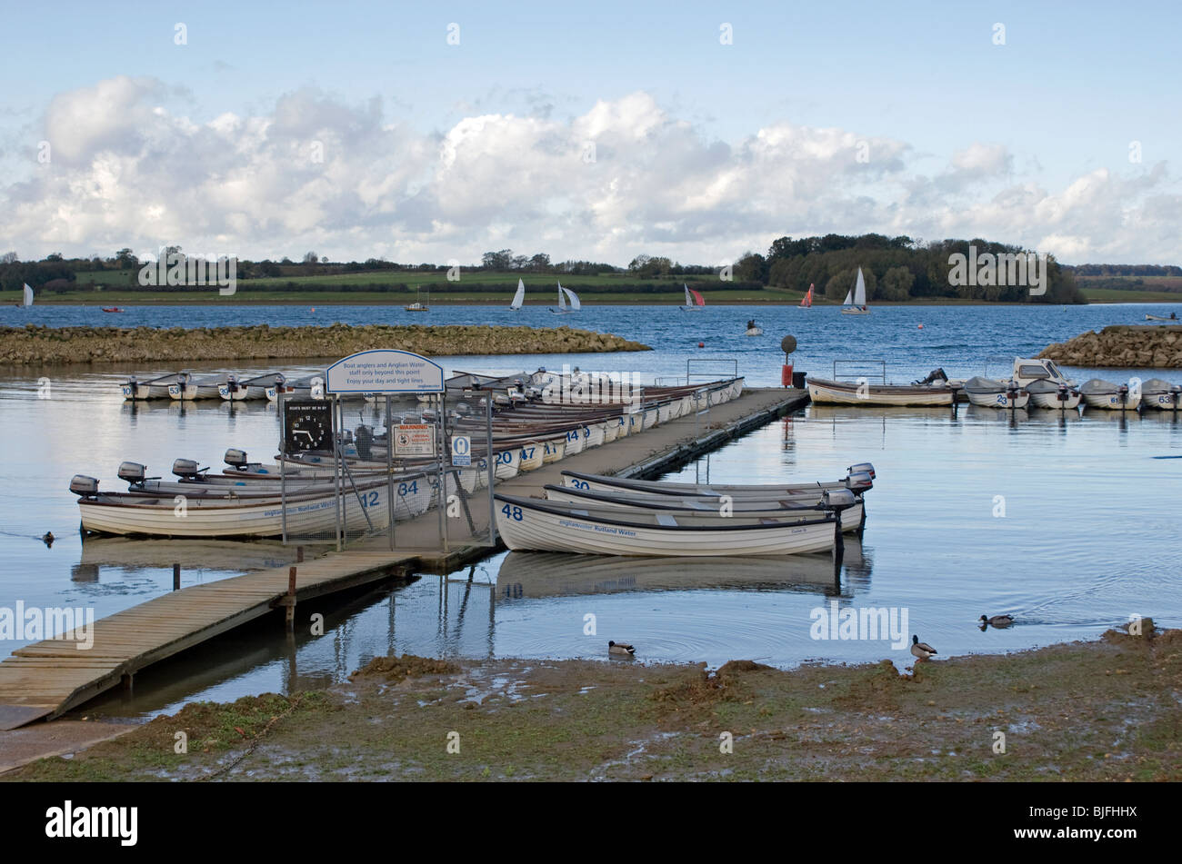 Fishing boat rutland water rutland hi-res stock photography and images ...