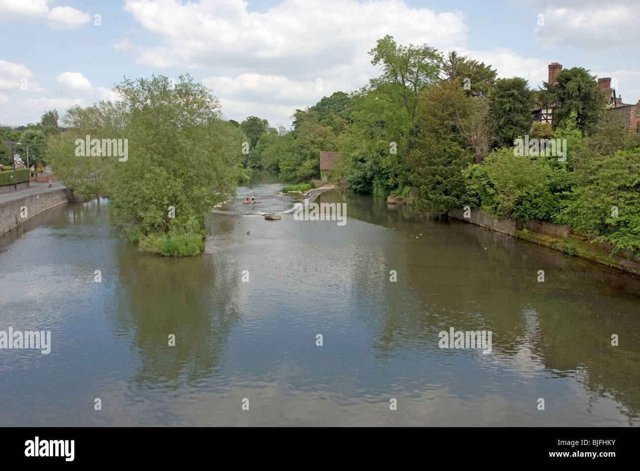 The River Teme in Ludlow in Shropshire Stock Photo - Alamy
