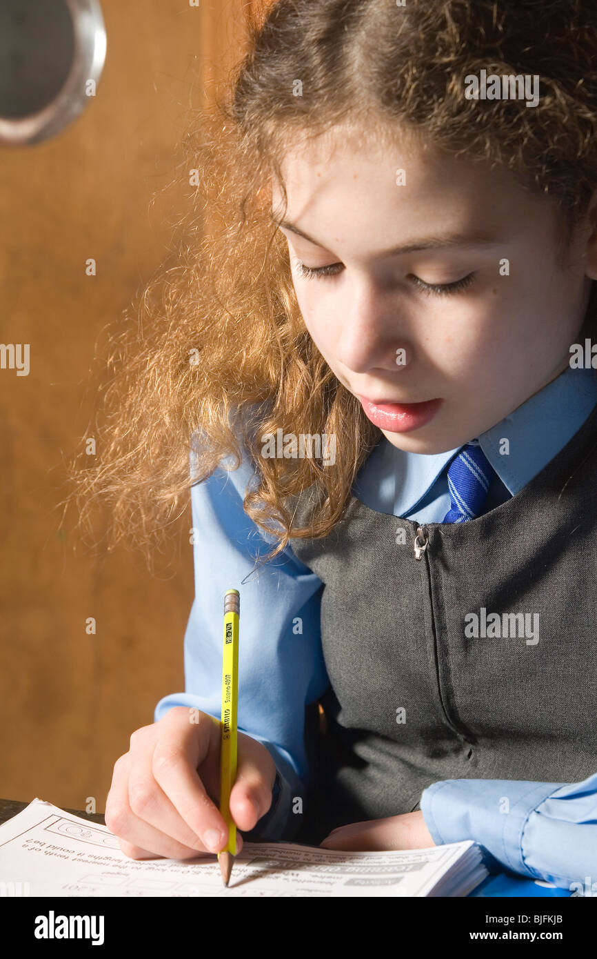 Girl dressed in school uniform hi-res stock photography and images - Alamy