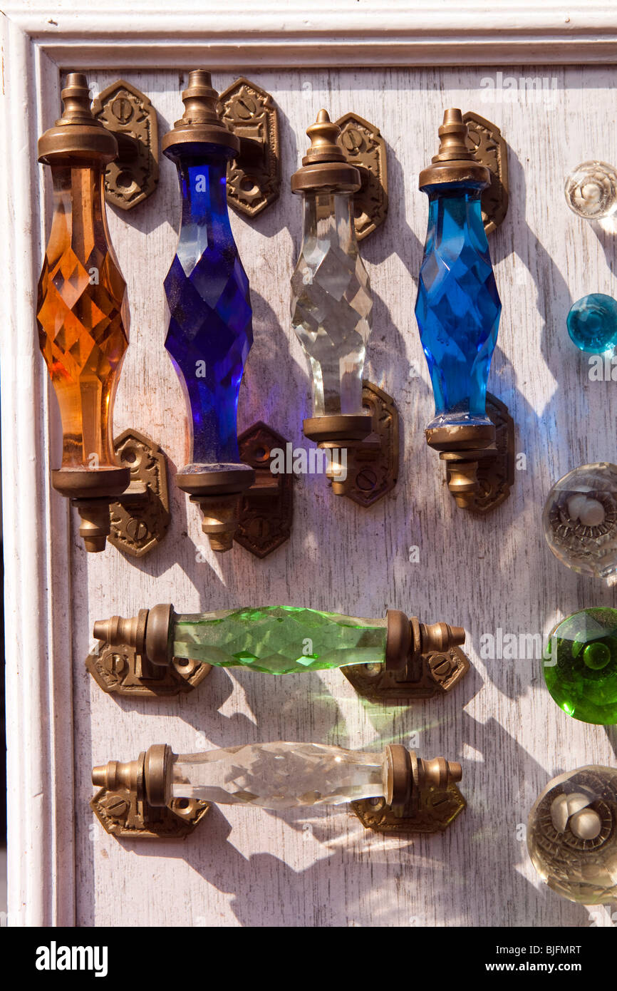 India, Kerala, Kochi, Mattancherry, Jewtown, reproduction brass, and ...