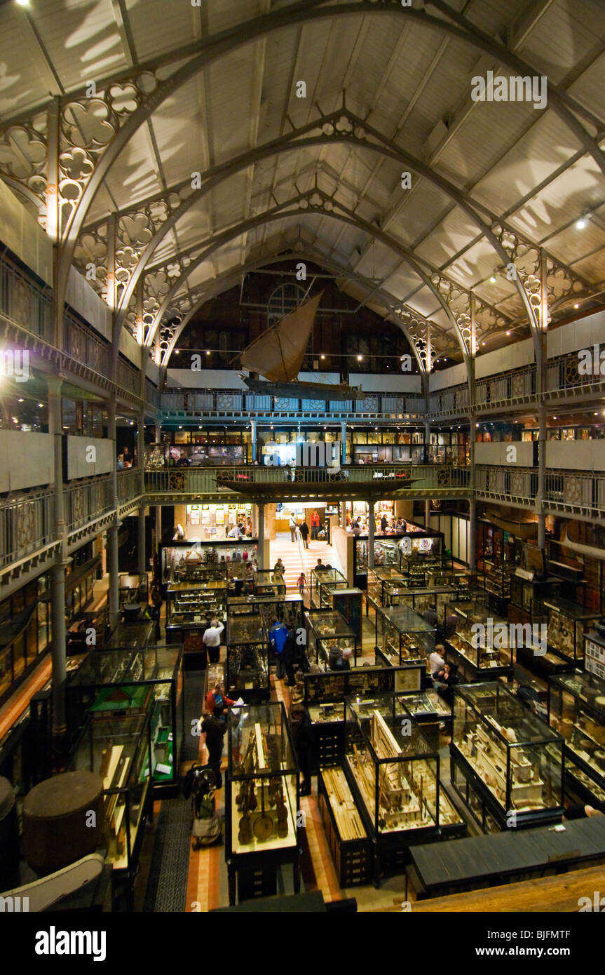The interior of the Pitt Rivers Museum Oxford UK Stock Photo - Alamy