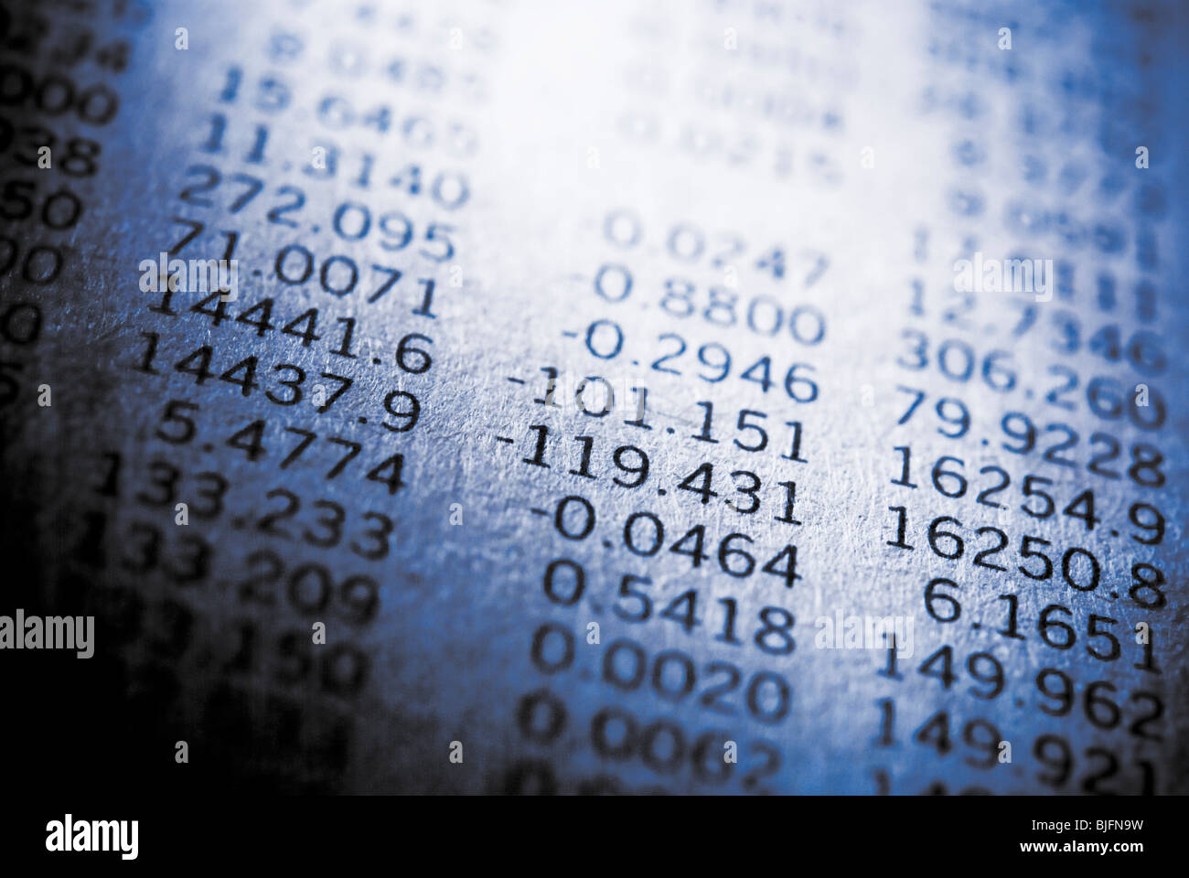 Columns of numbers hi-res stock photography and images - Alamy