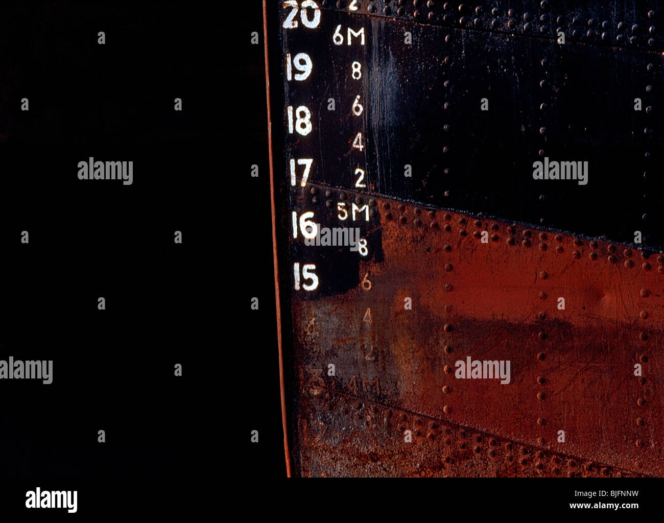 Container ship's bow Stock Photo - Alamy