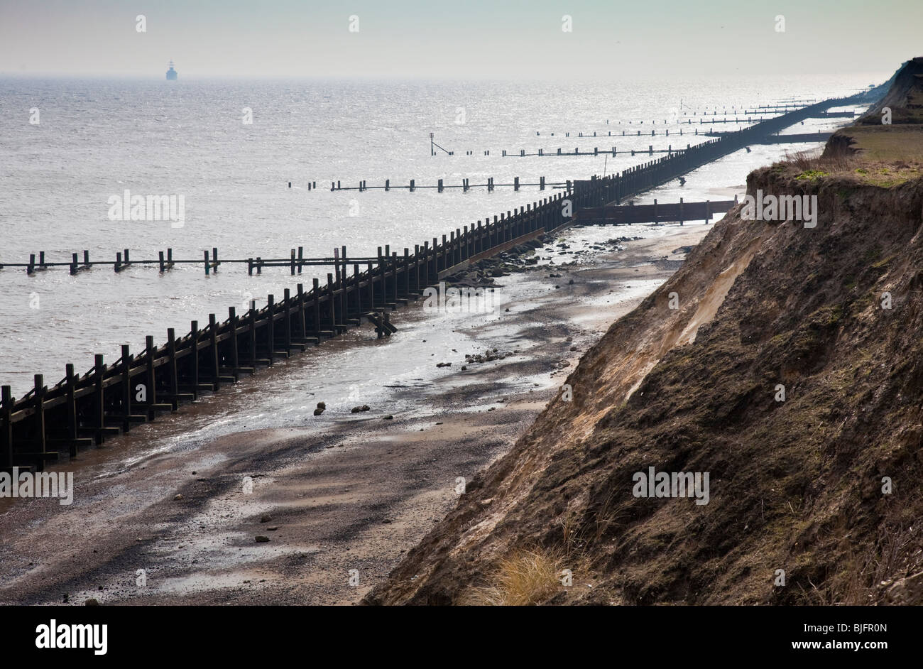 Coastal Erosion Corton Suffolk Stock Photo - Alamy