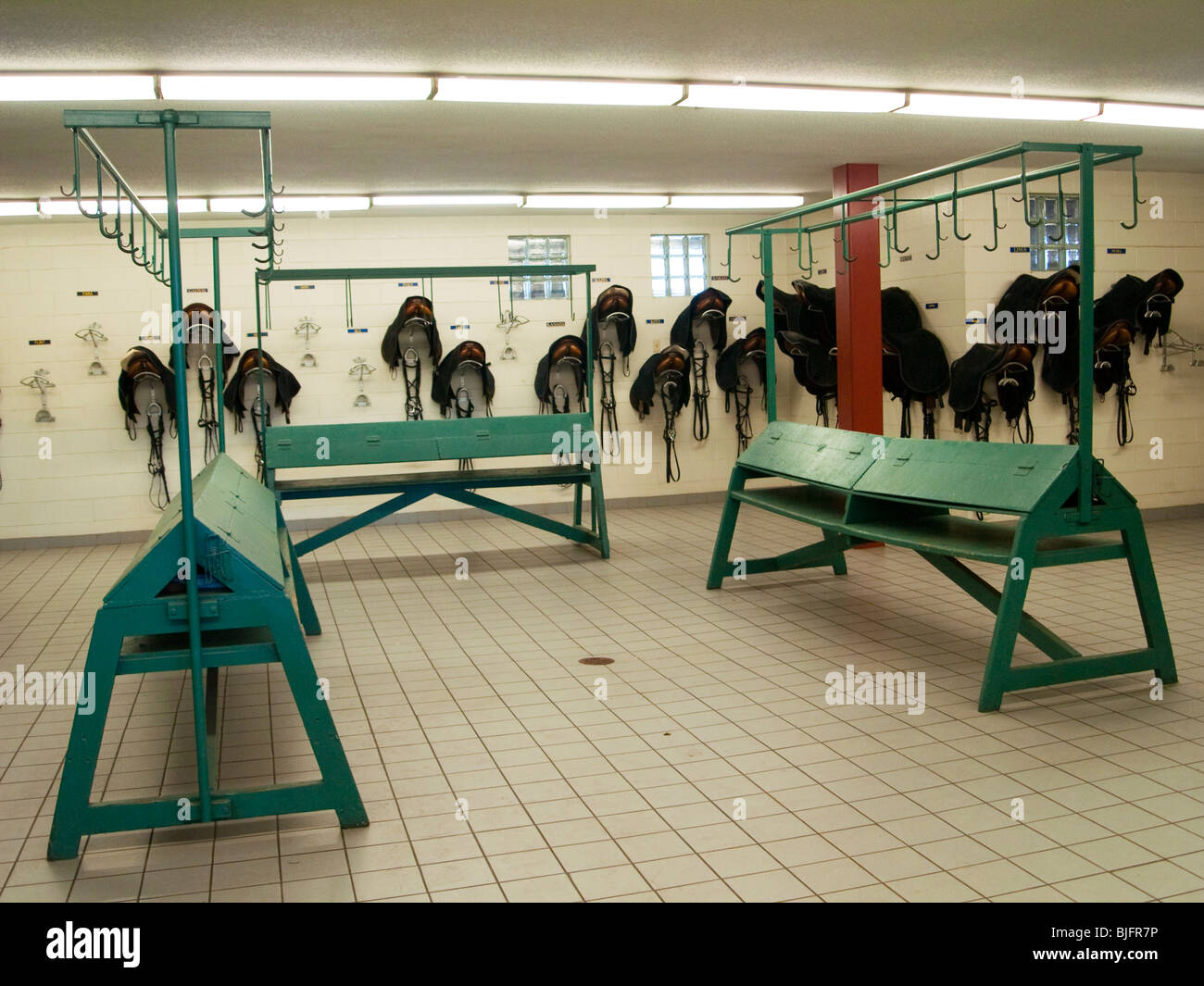 The stables at the RCMP (Royal Canadian Mounted Police) Musical Ride ...