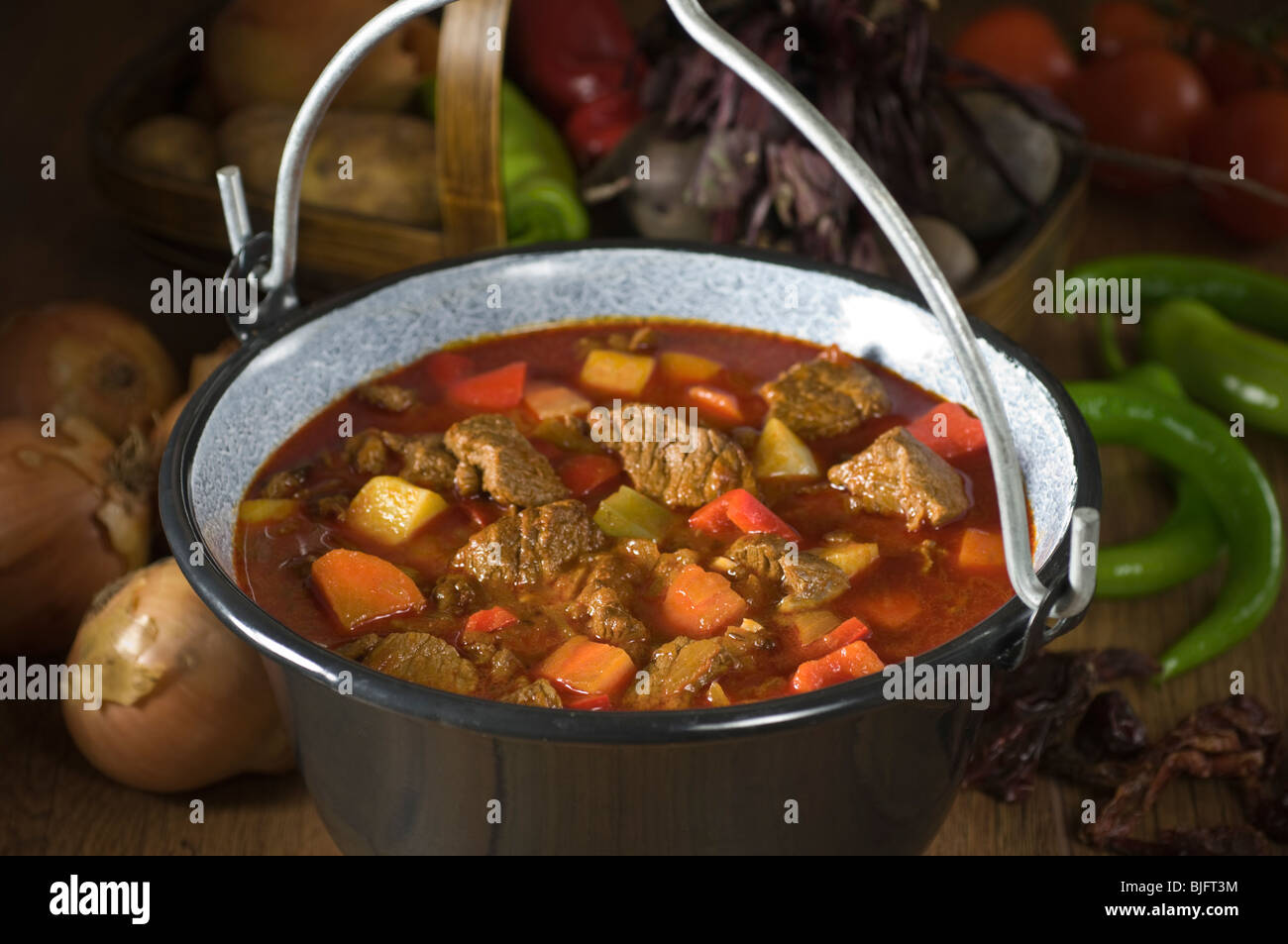 Goulash Hungary Food Stock Photo - Alamy
