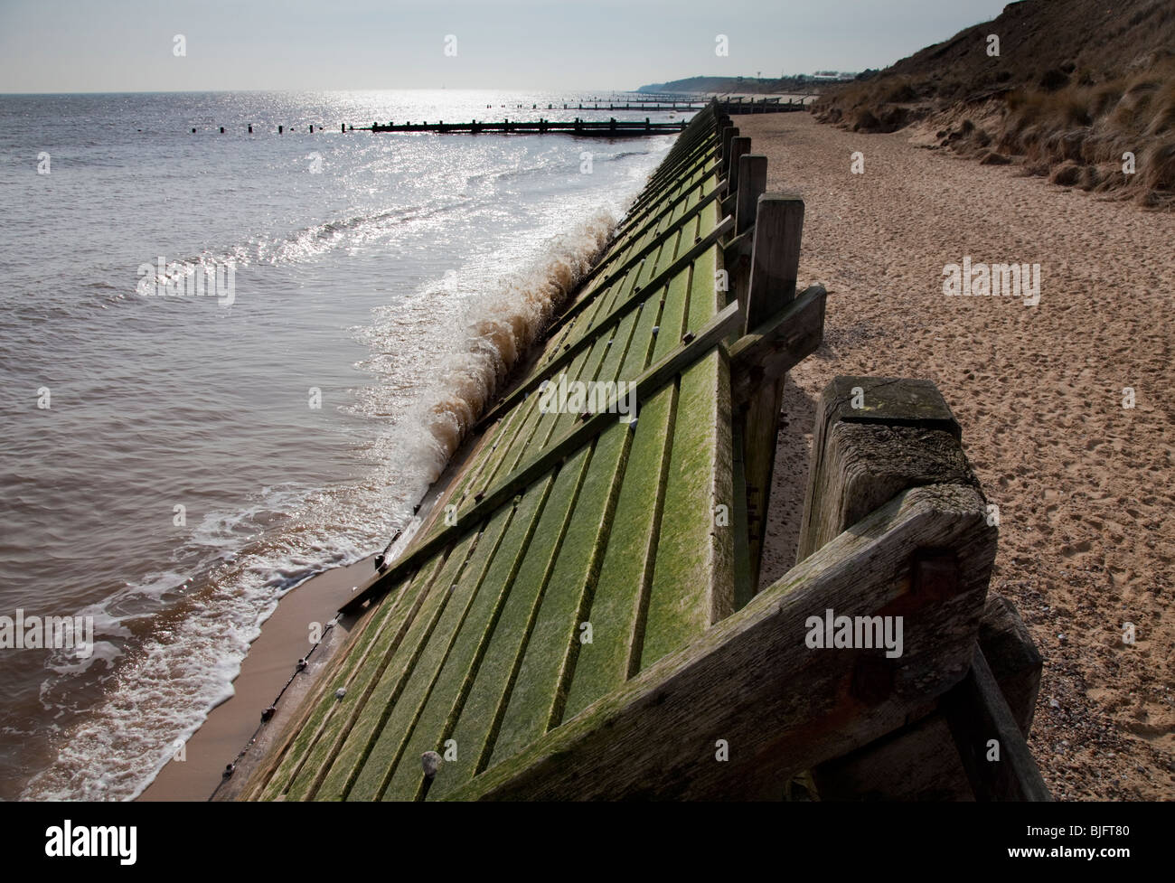 Norfolk cliff erosion sea defenses hi-res stock photography and images ...