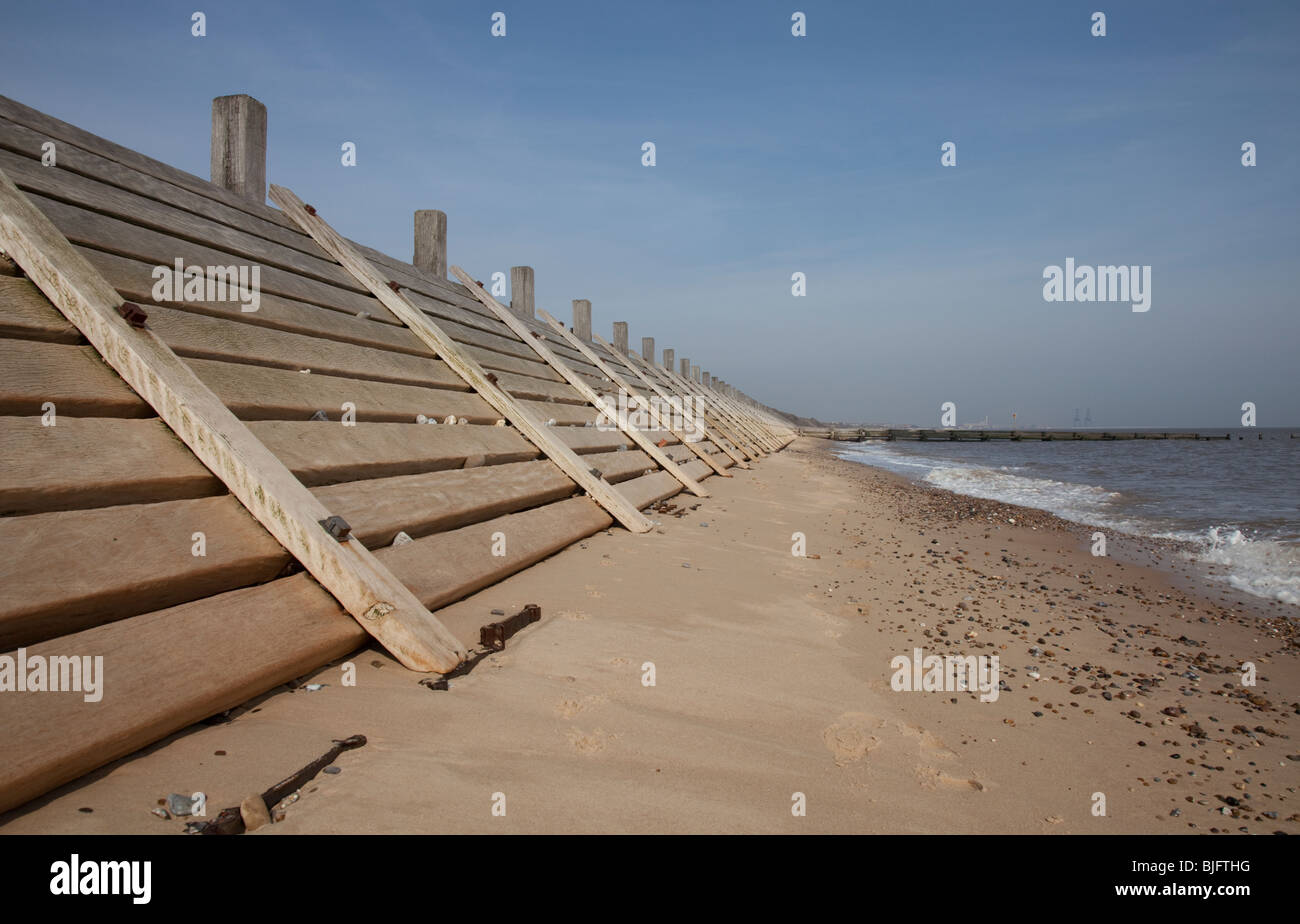 Sea defences Hopton Norfolk Stock Photo - Alamy