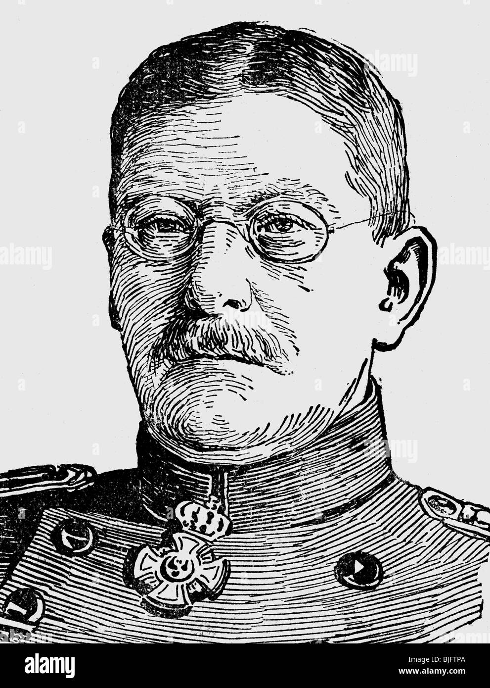 Goltz, Colmar von der, 12.8.1843 - 19.4.1916, German general, portrait ...