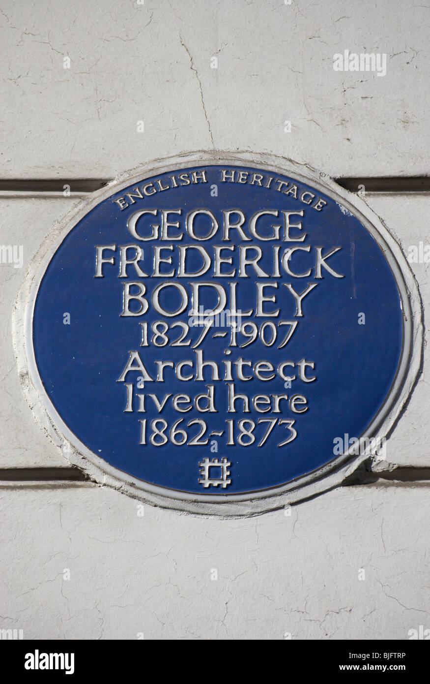 english heritage blue plaque marking a home of architect george ...