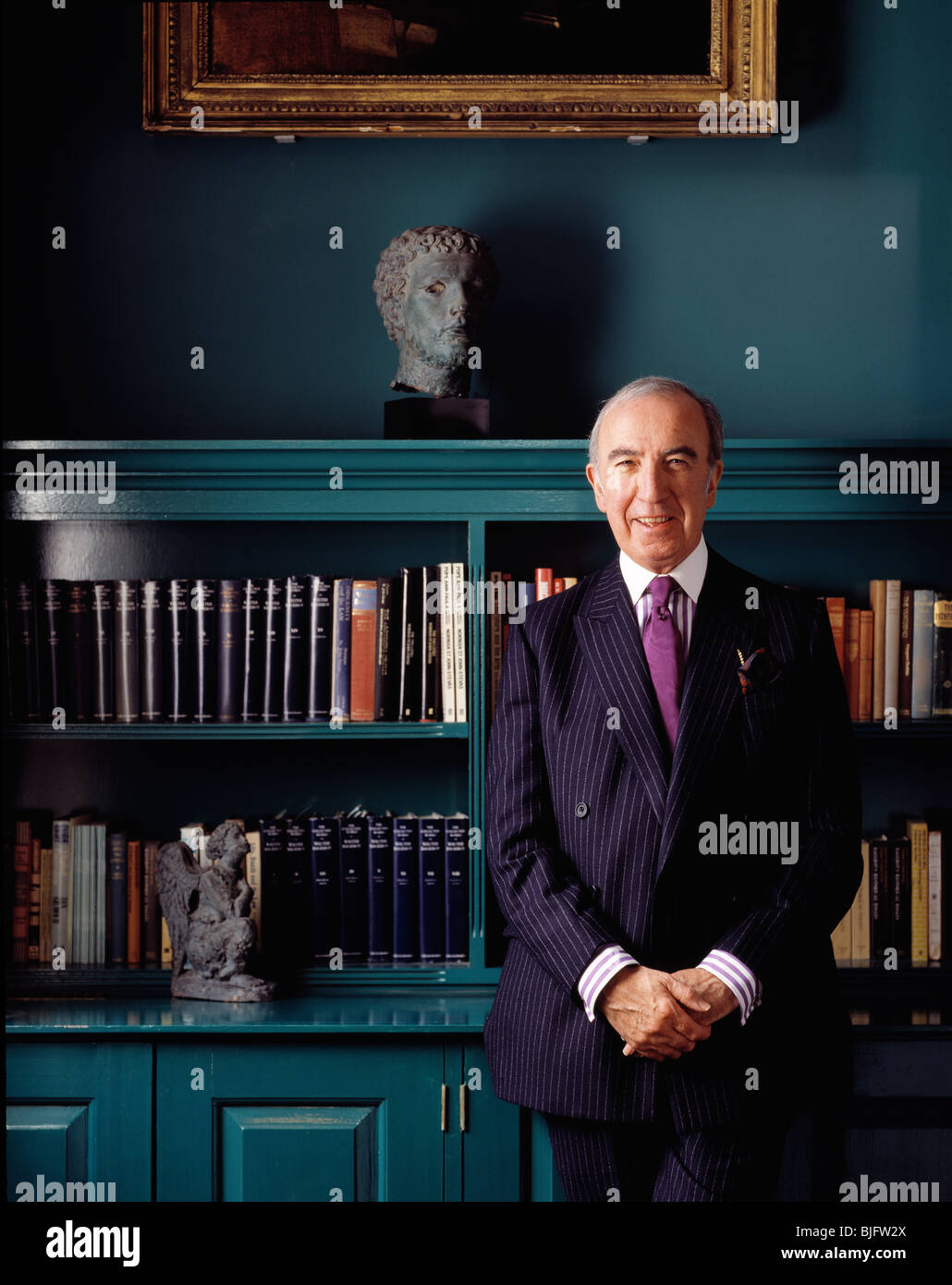 Lord St John-Stevas photographed in his office Stock Photo - Alamy