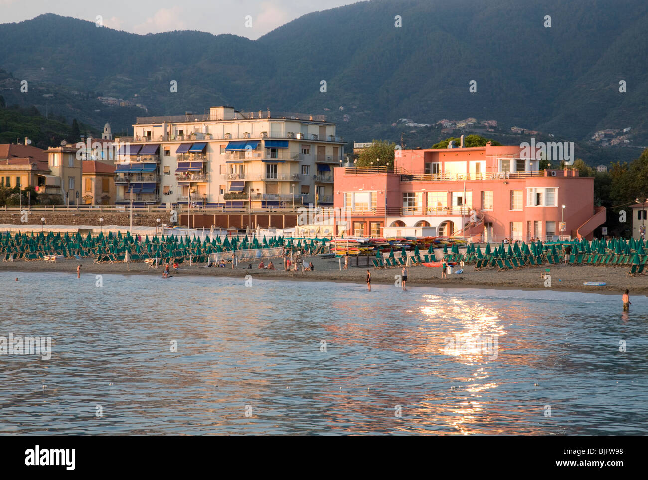 Levanto Beach, Liguria, Italy Stock Photo - Alamy
