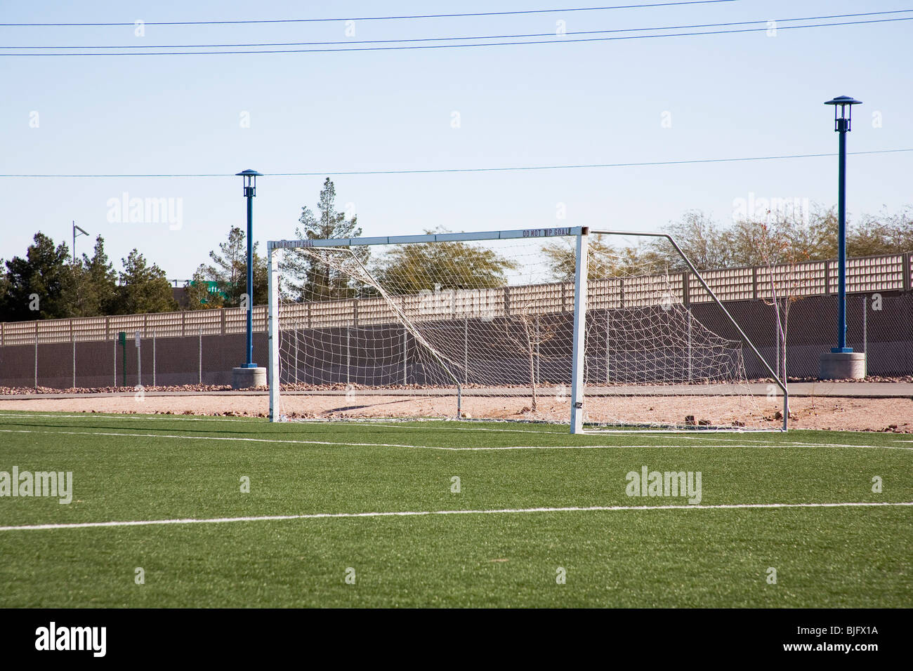 Goal football pitch hi-res stock photography and images - Alamy
