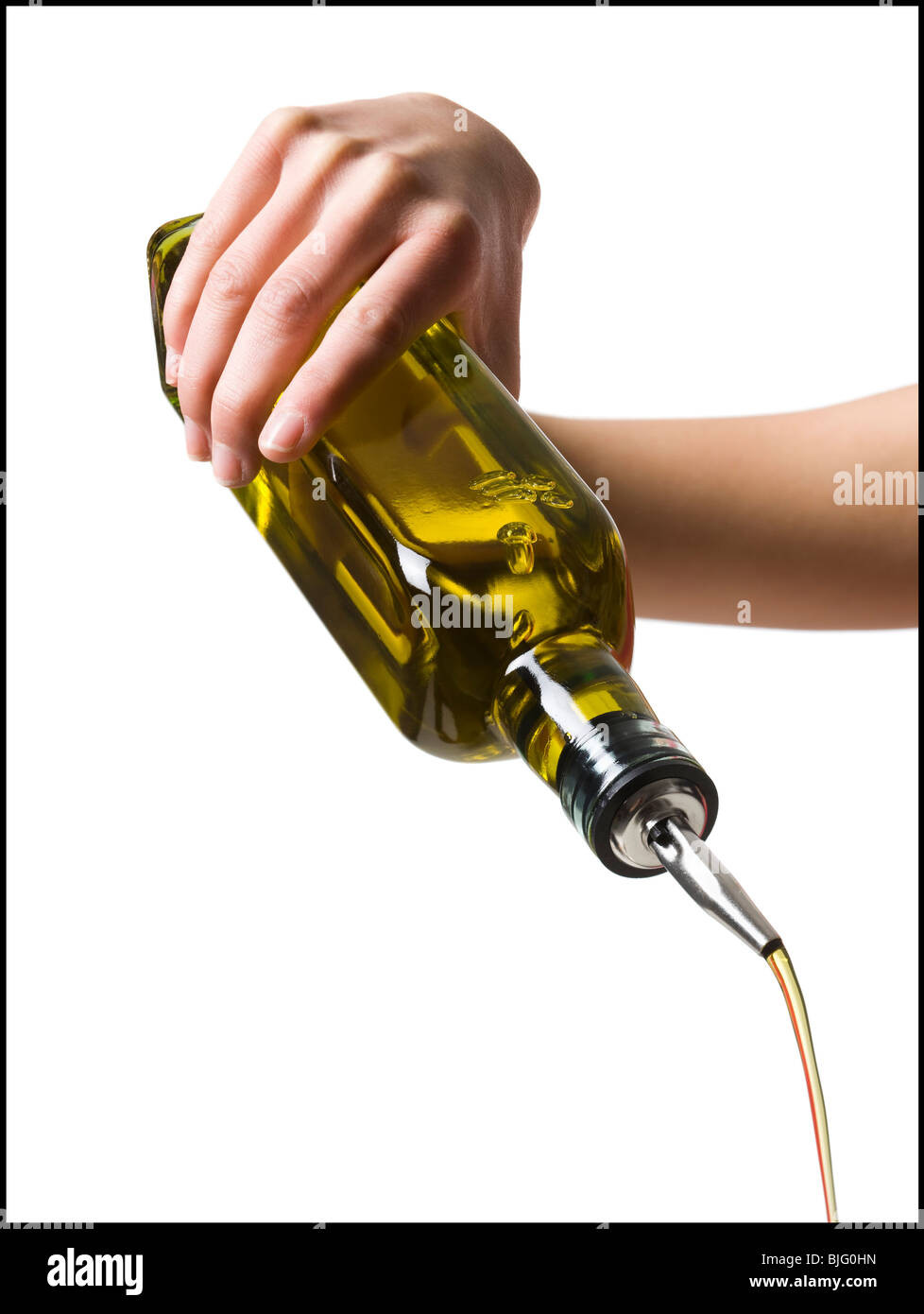 hand pouring olive oil Stock Photo - Alamy