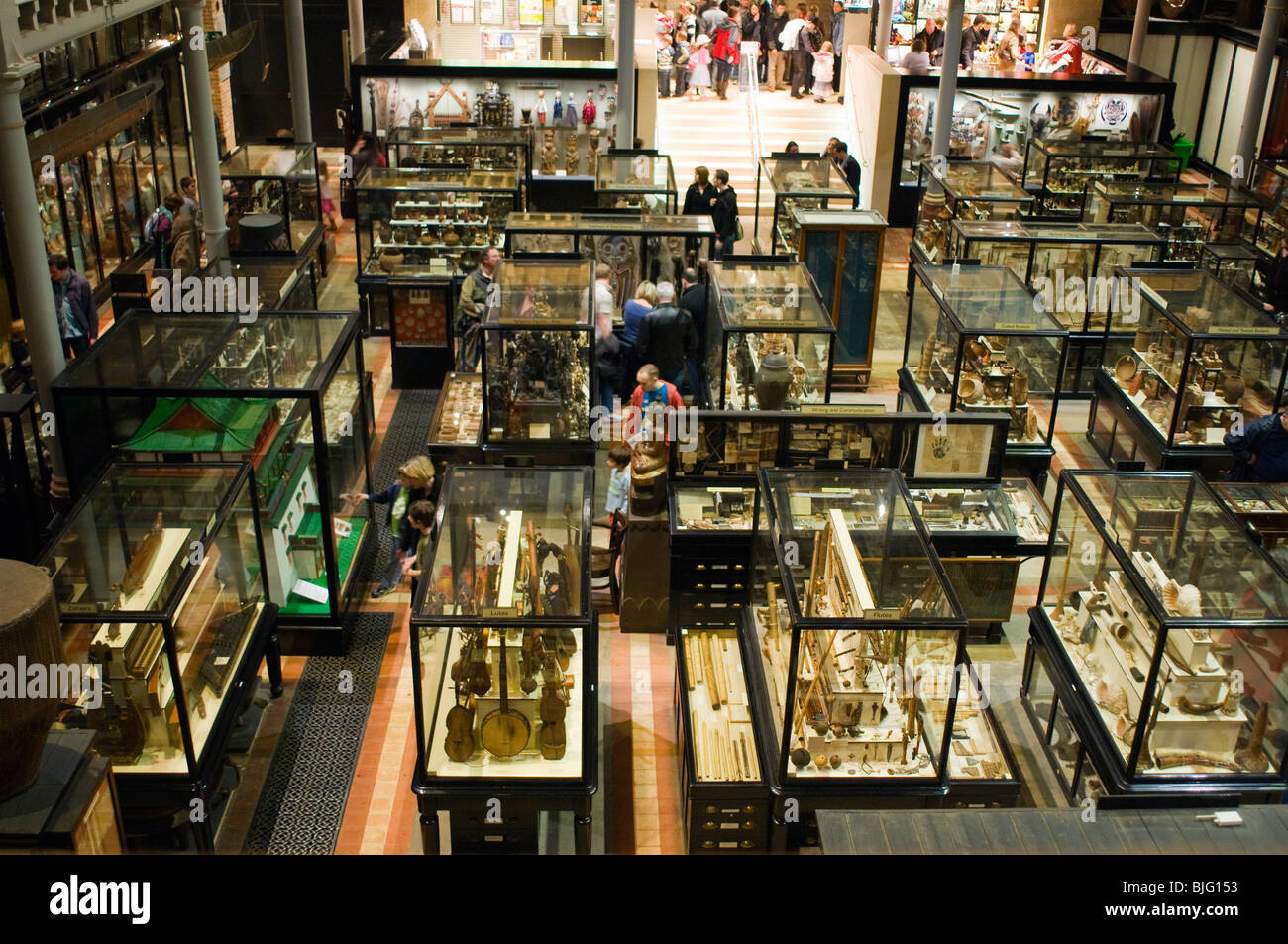 The interior of the Pitt Rivers Museum Oxford UK Stock Photo - Alamy