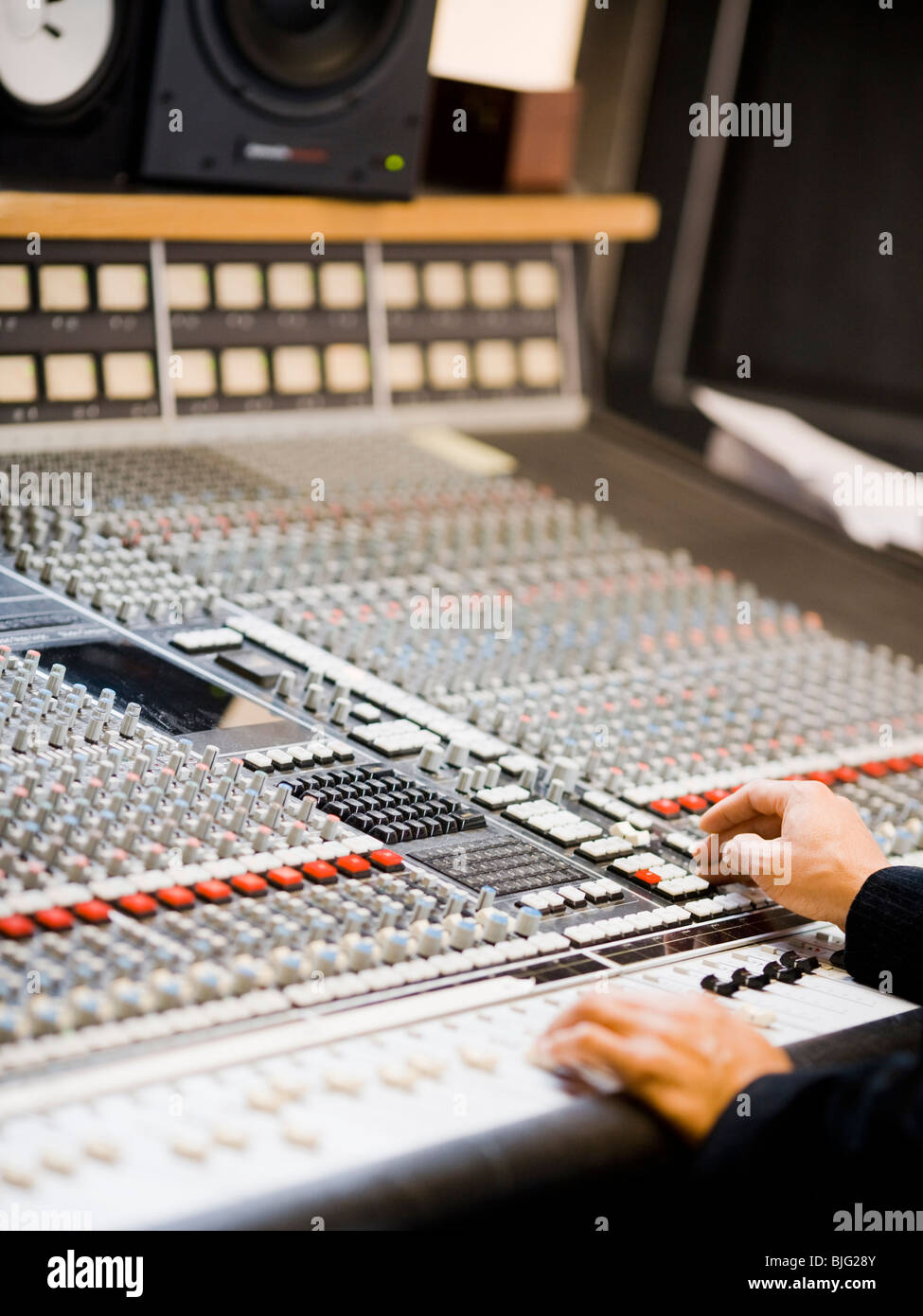 control panel in a recording studio Stock Photo - Alamy