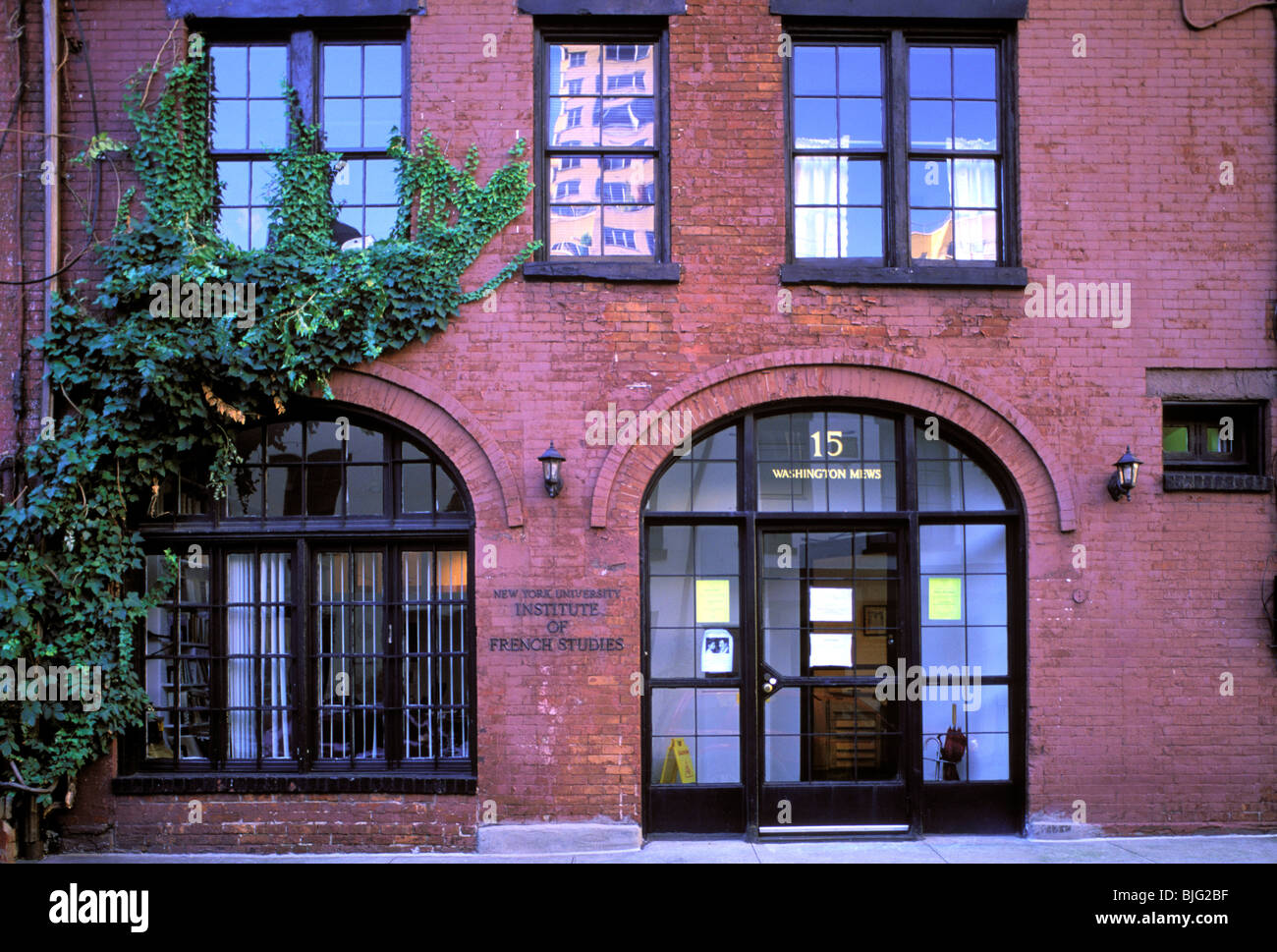 Nyu washington mews greenwich village hi-res stock photography and ...