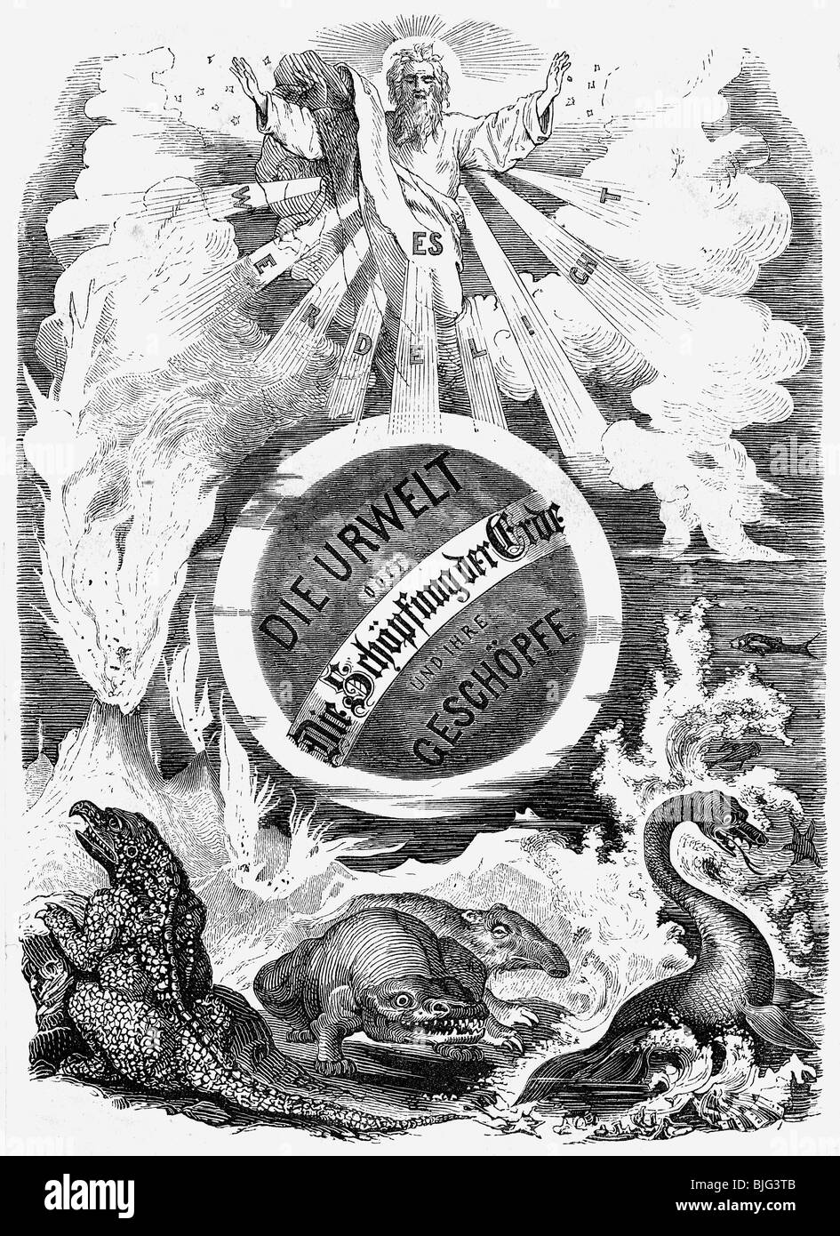 religion, biblical scenes, Creation myth, title page of the book "Die ...