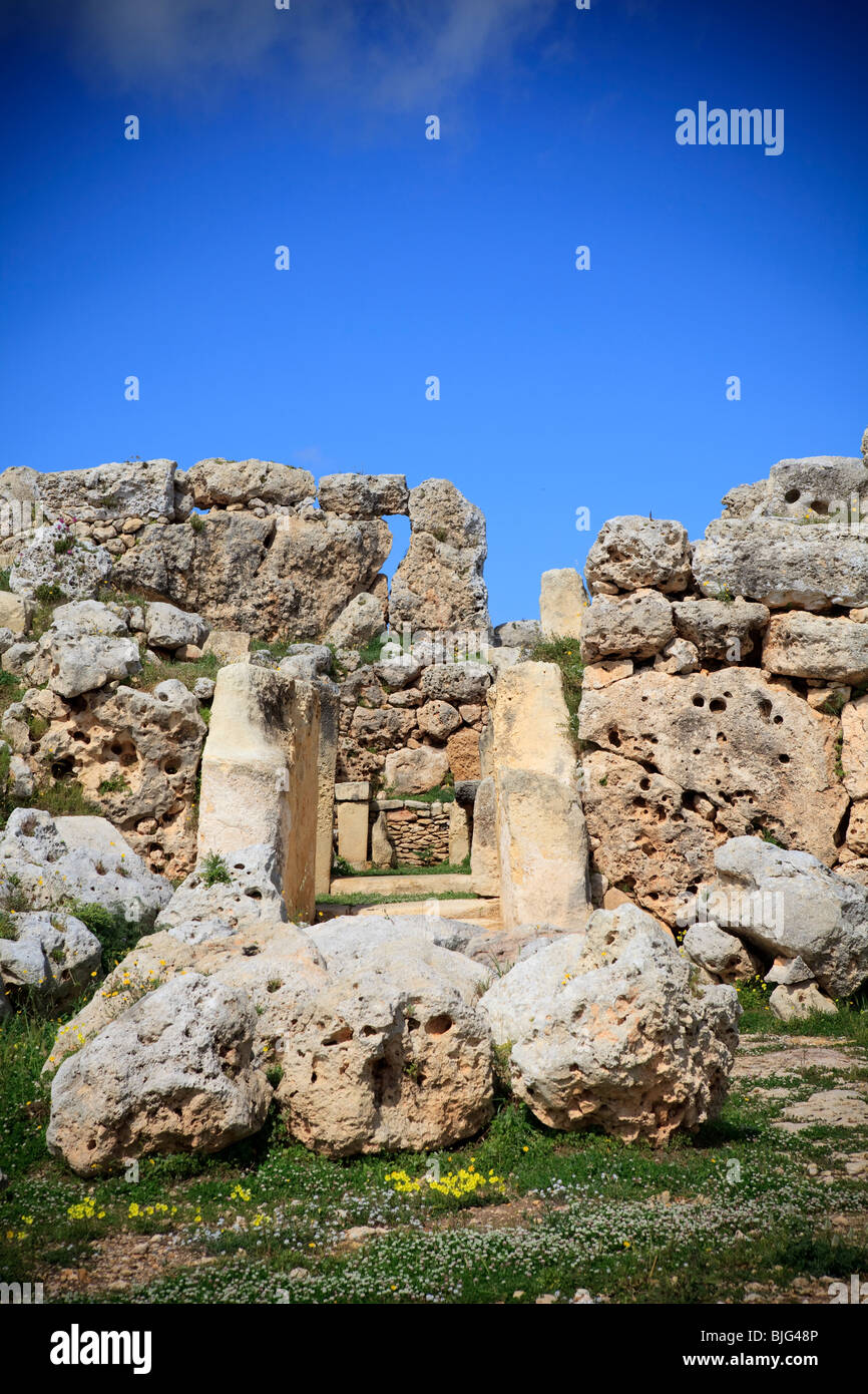 Ggantija temple malta hi-res stock photography and images - Alamy